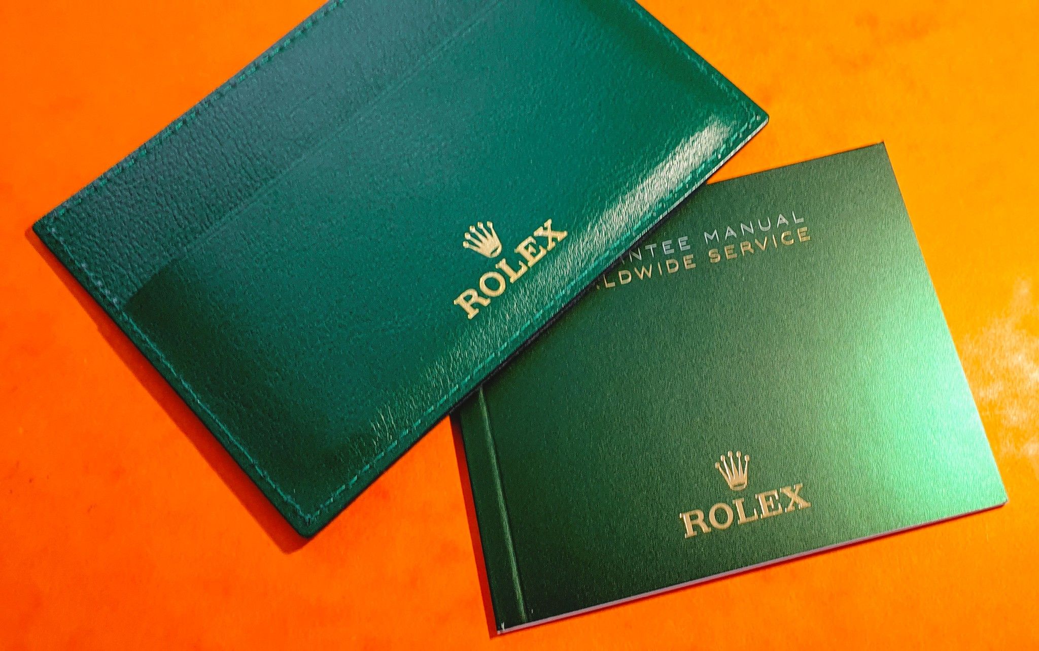 Rolex Genuine Newest version Card Holder Worldwide Guarantee Service ...