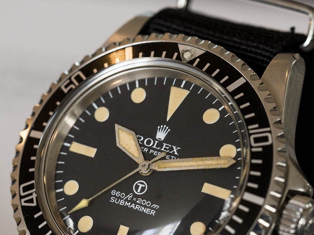 Rolex vintage AIGUILLE MINUTES TRITIUM 5517 Military Royal Navy MONTRE ...