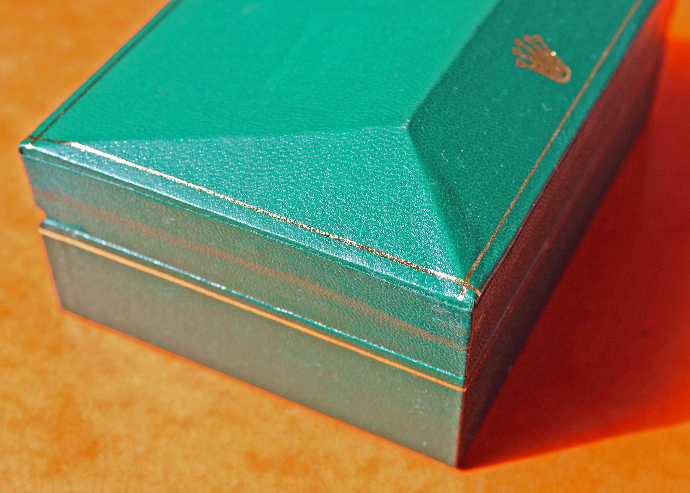 VINTAGE ROLEX Triangle Top Box COFFIN 50-60's Sub 5510, 6538, 6536 ...