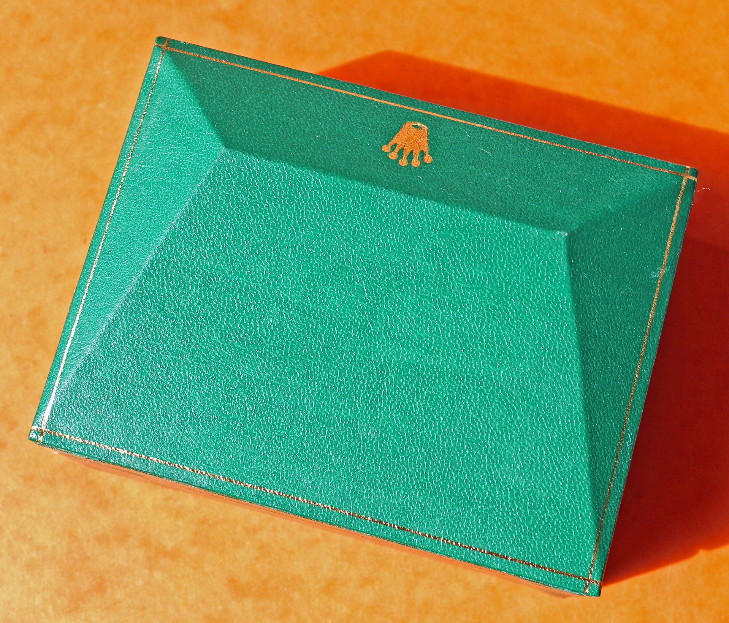 VINTAGE ROLEX Triangle Top Box COFFIN 50-60's Sub 5510, 6538, 6536 ...