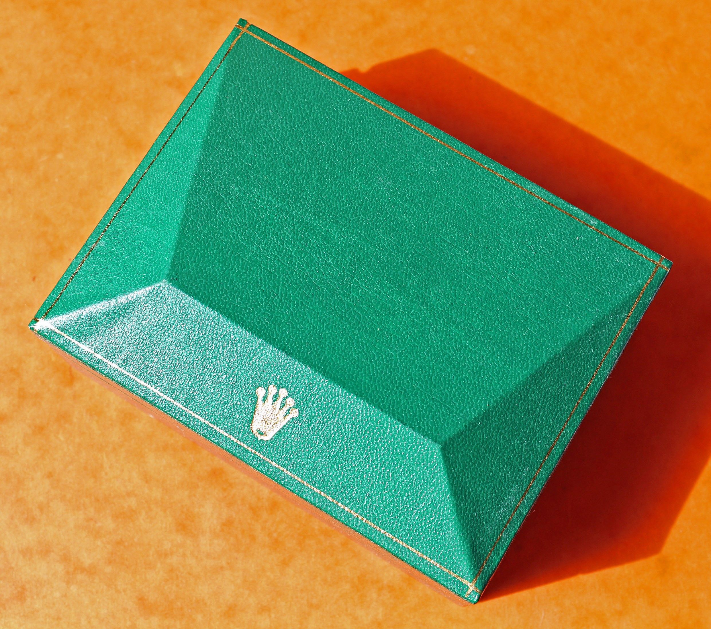 VINTAGE ROLEX Triangle Top Box COFFIN 50-60's Sub 5510, 6538, 6536 ...