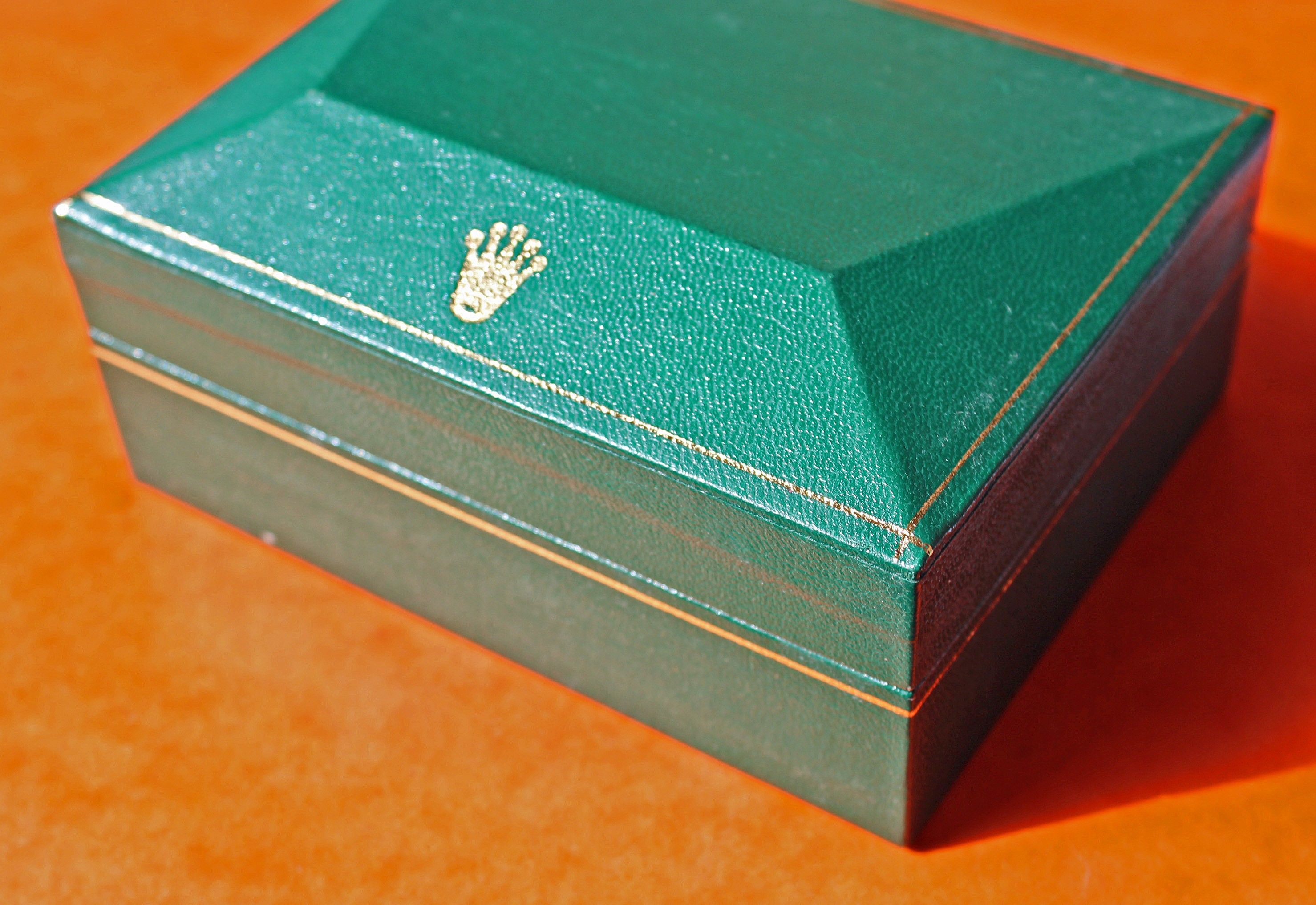 VINTAGE ROLEX Triangle Top Box COFFIN 50-60's Sub 5510, 6538, 6536 ...