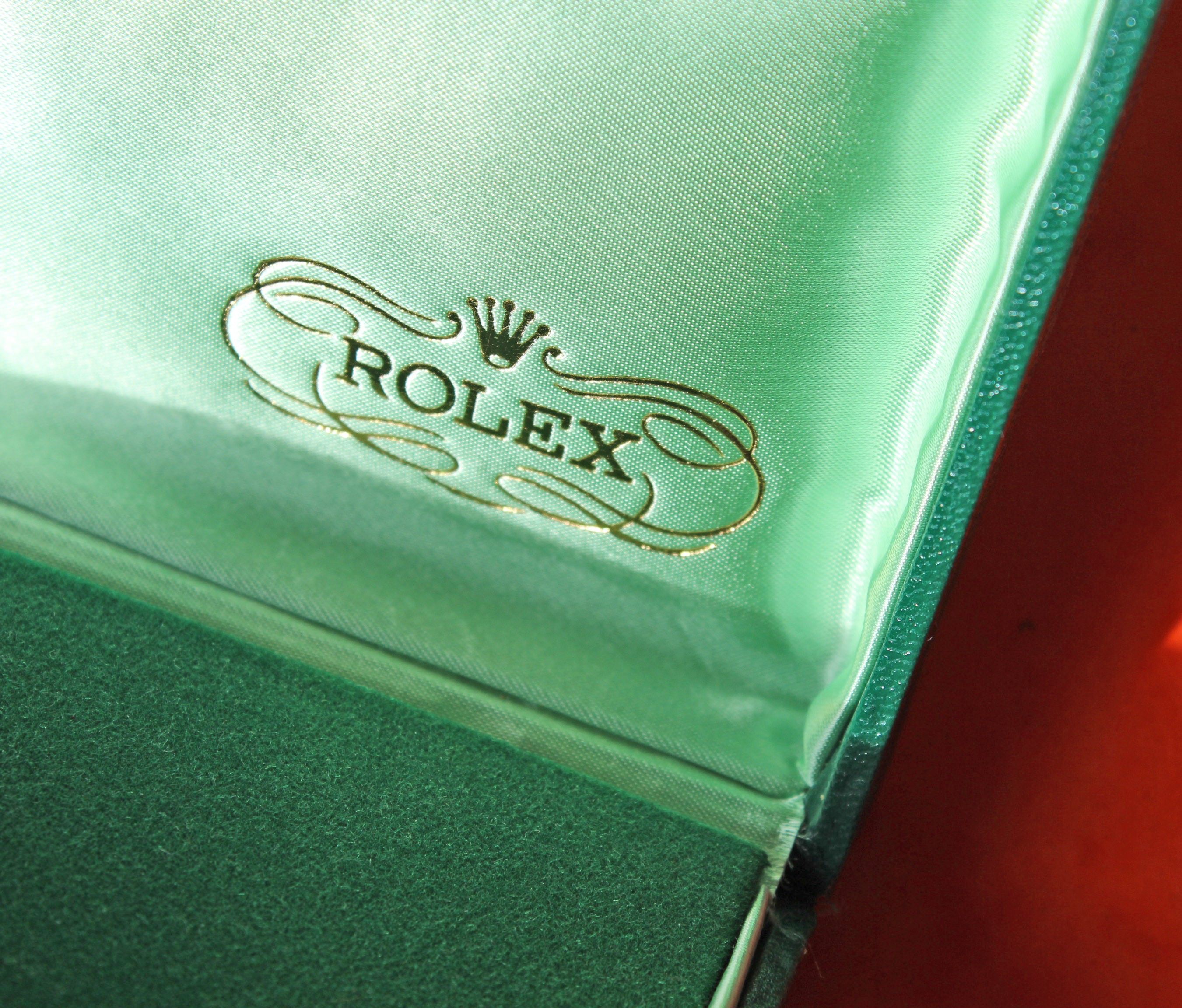 VINTAGE ROLEX Triangle Top Box COFFIN 50-60's Sub 5510, 6538, 6536 ...