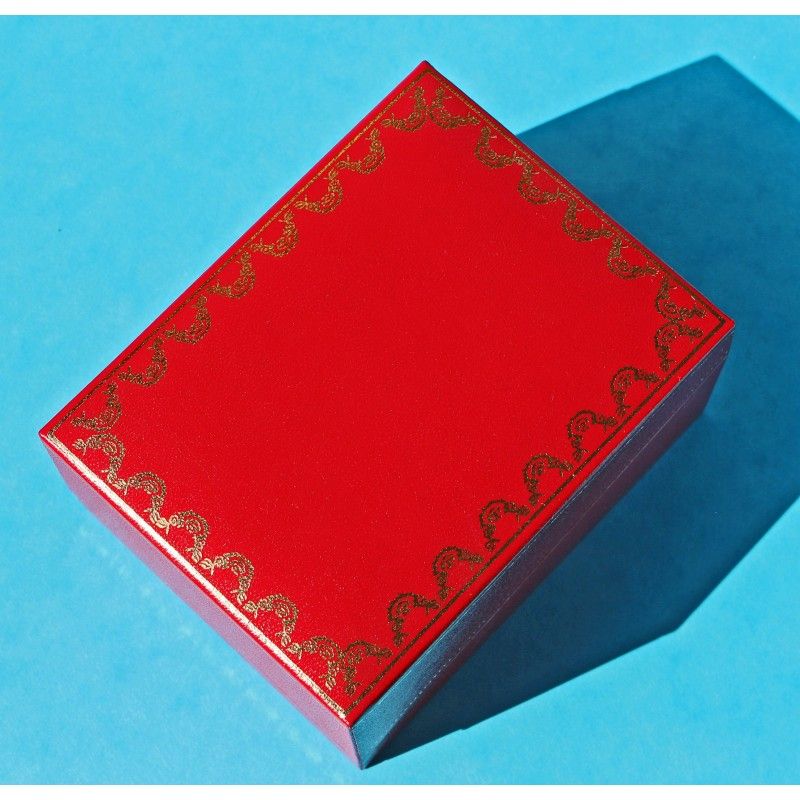Vintage Genuine Cartier Red Leather Box storage ladies tank, basculante ...