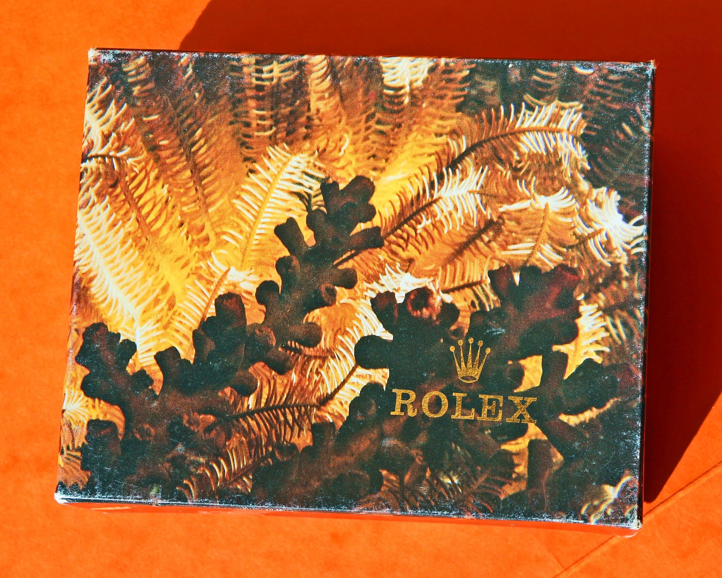 ROLEX BOX VINTAGE AUTUMN LEAF STYLE DATEJUST - PRECISION -AIR KING ...