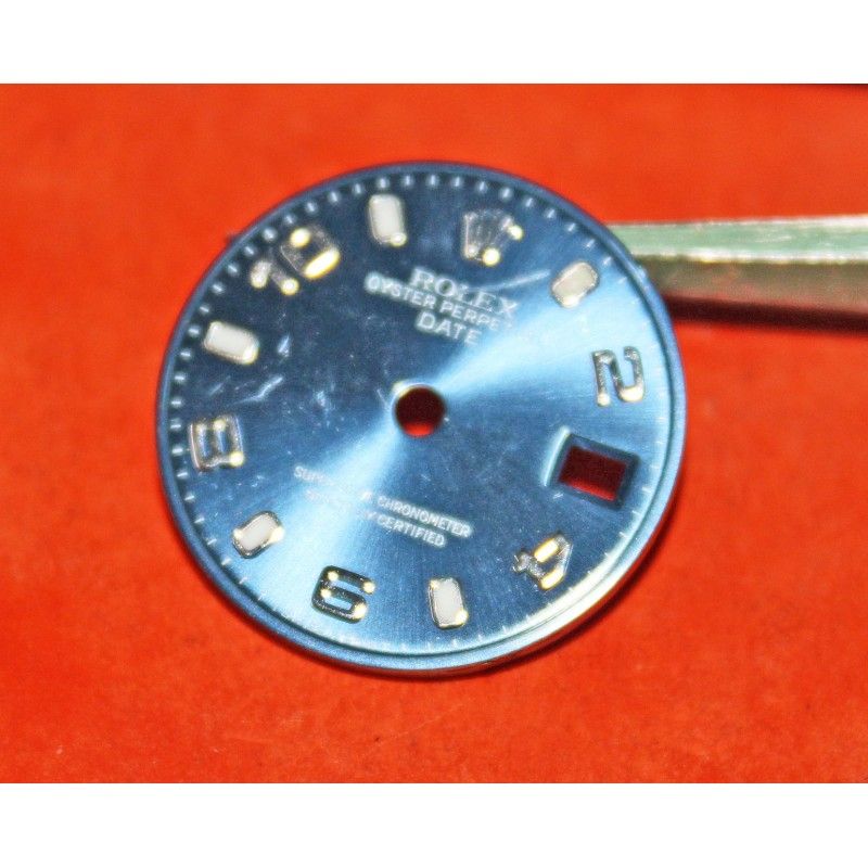 Original Rolex Ladies Arabic numbers Oyster Perpetual Date Blue color ...