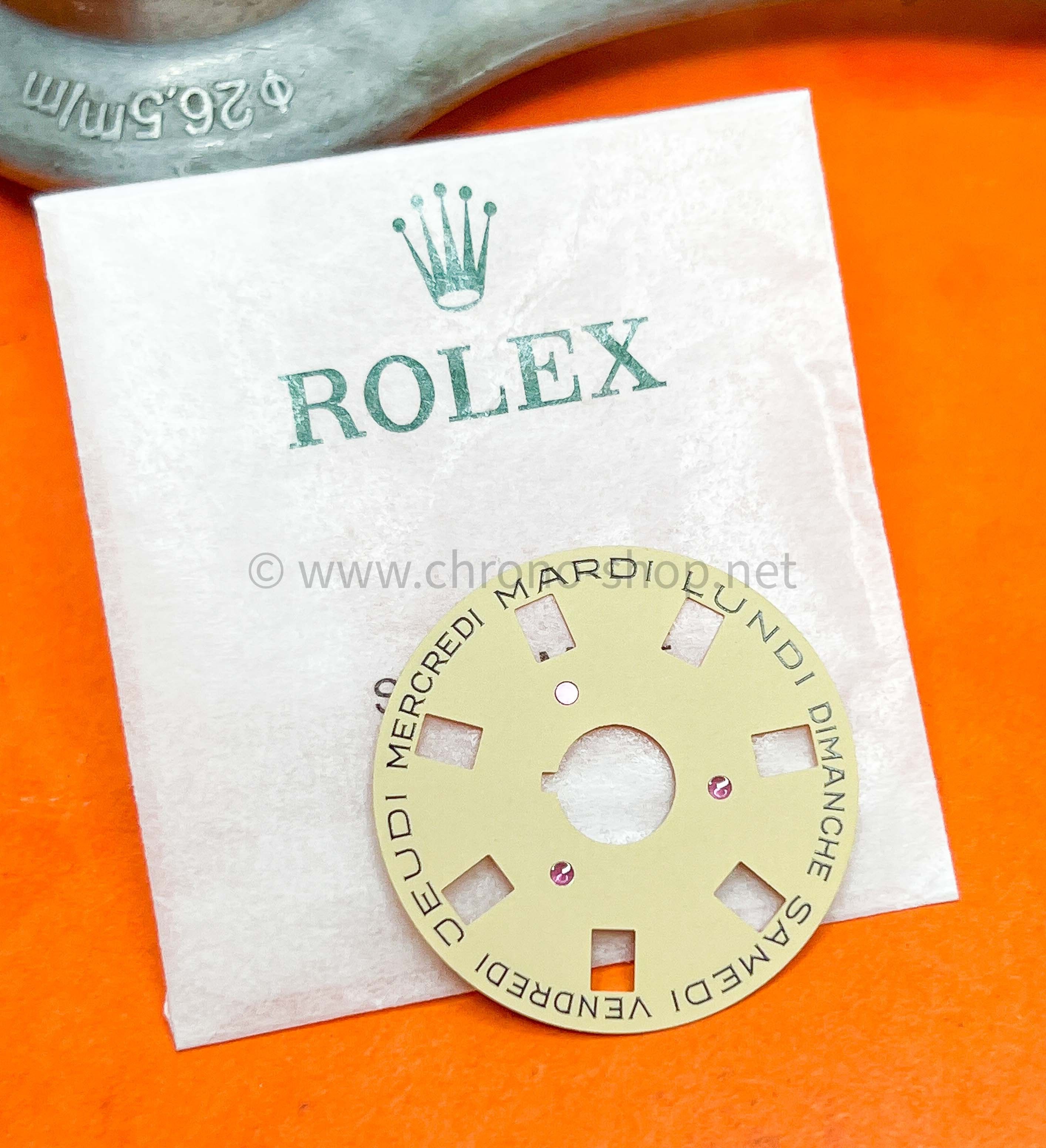 Rolex Rare Genuine French Champagne, Beige Days Disc 3055, 5055 Part ...