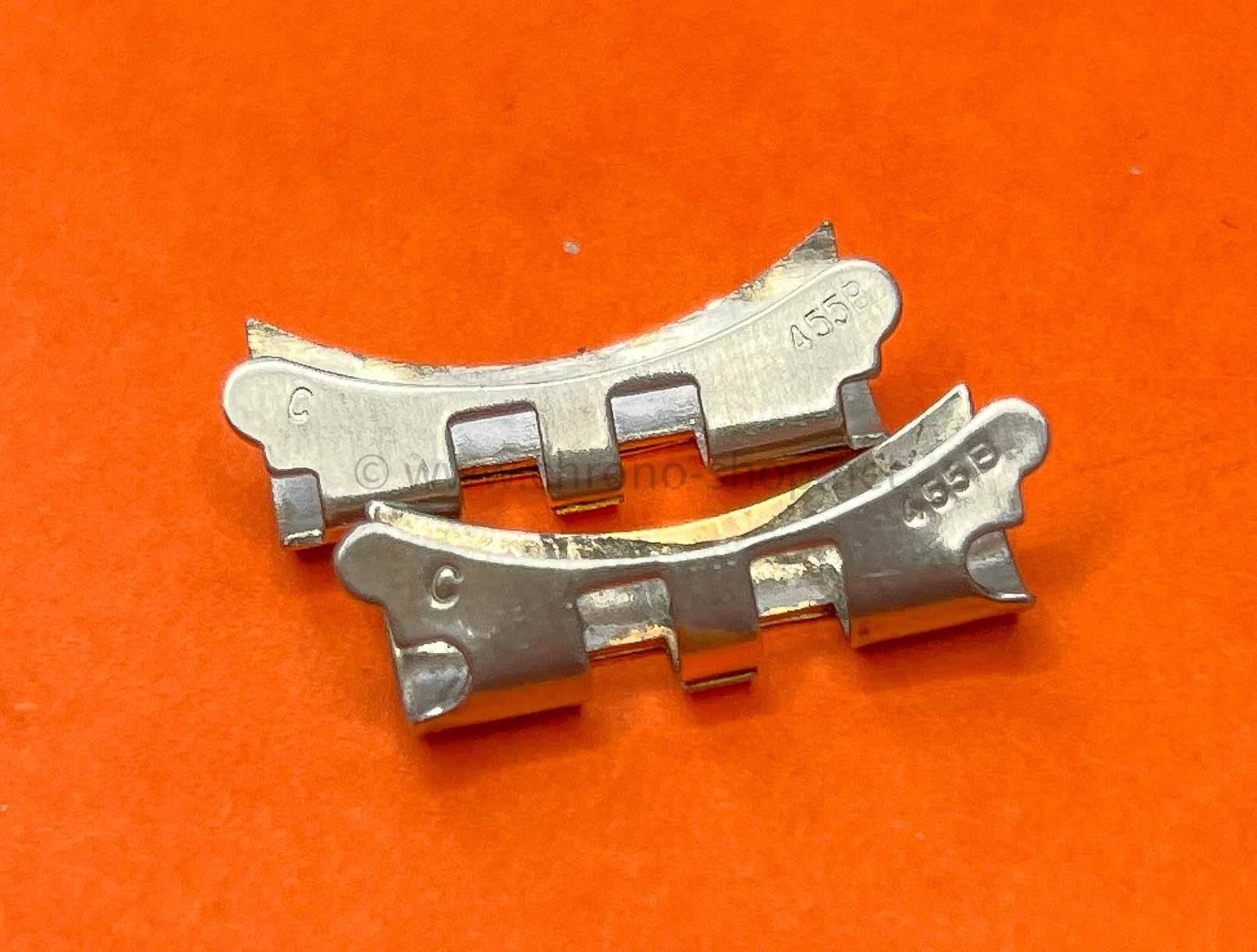 ROLEX FIXAGES BRACELET ENDLINKS 455B JUBILEE OR ACIER 20mm embouts ...