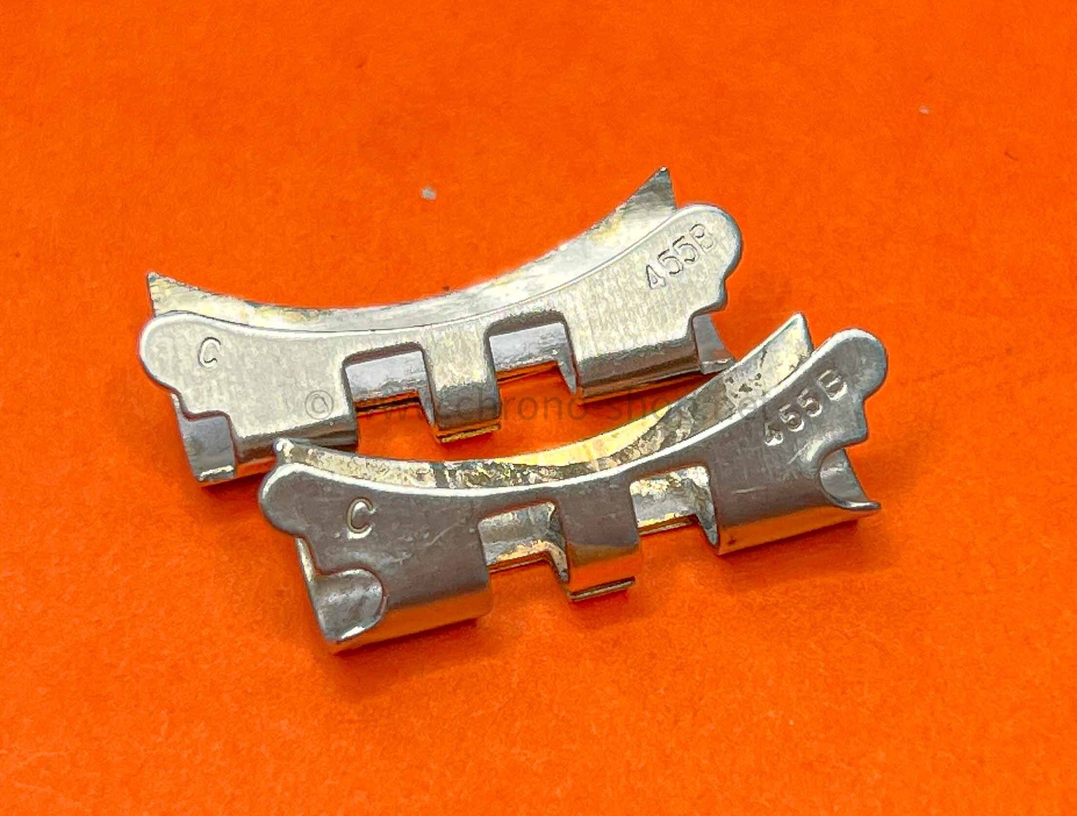 ROLEX FIXAGES BRACELET ENDLINKS 455B JUBILEE OR ACIER 20mm embouts ...