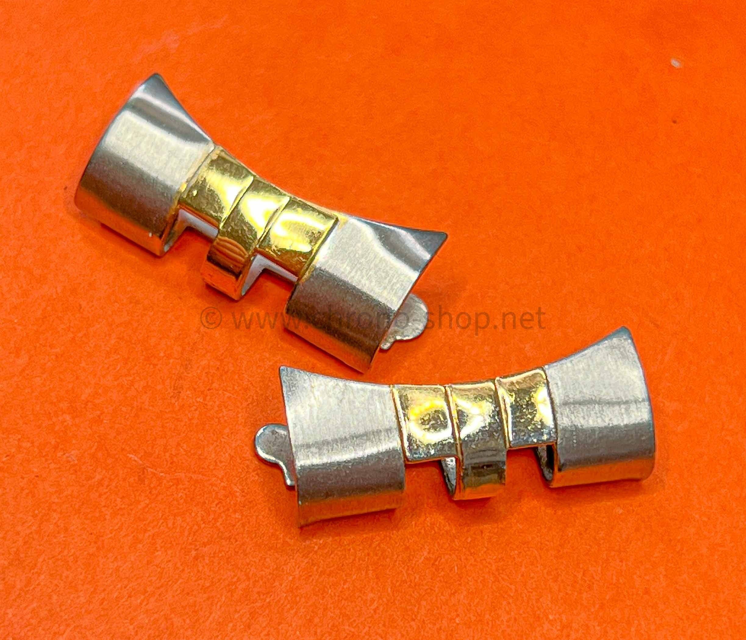 ROLEX FIXAGES BRACELET ENDLINKS 455B JUBILEE OR ACIER 20mm embouts ...