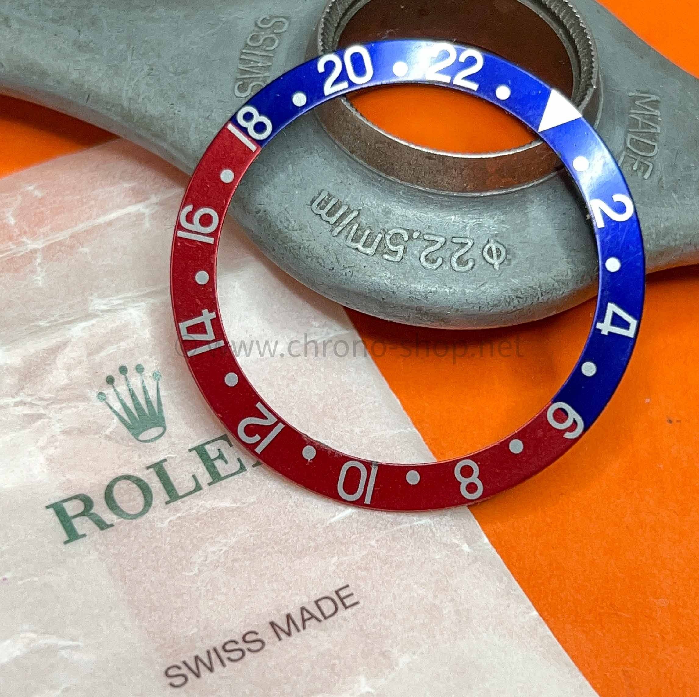 RolexGenuine Vintage GMT Master Blue Back Pepsi Inlay Faded Bezel Fat ...