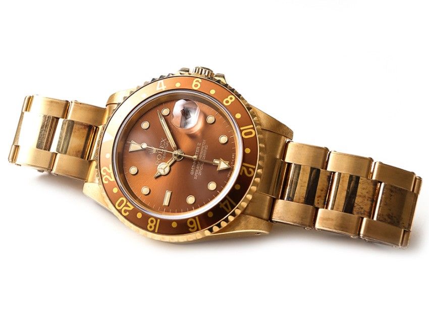 Rolex Watch Part Accessories Luminova GMT Yellow gold 24H Handset Arrow ...