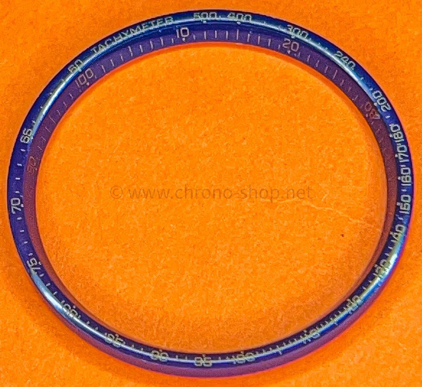 VINTAGE WATCH PARTS INNER BEZEL TACHYMETER DARK BLUE DISC GRADUATED Ø30mm