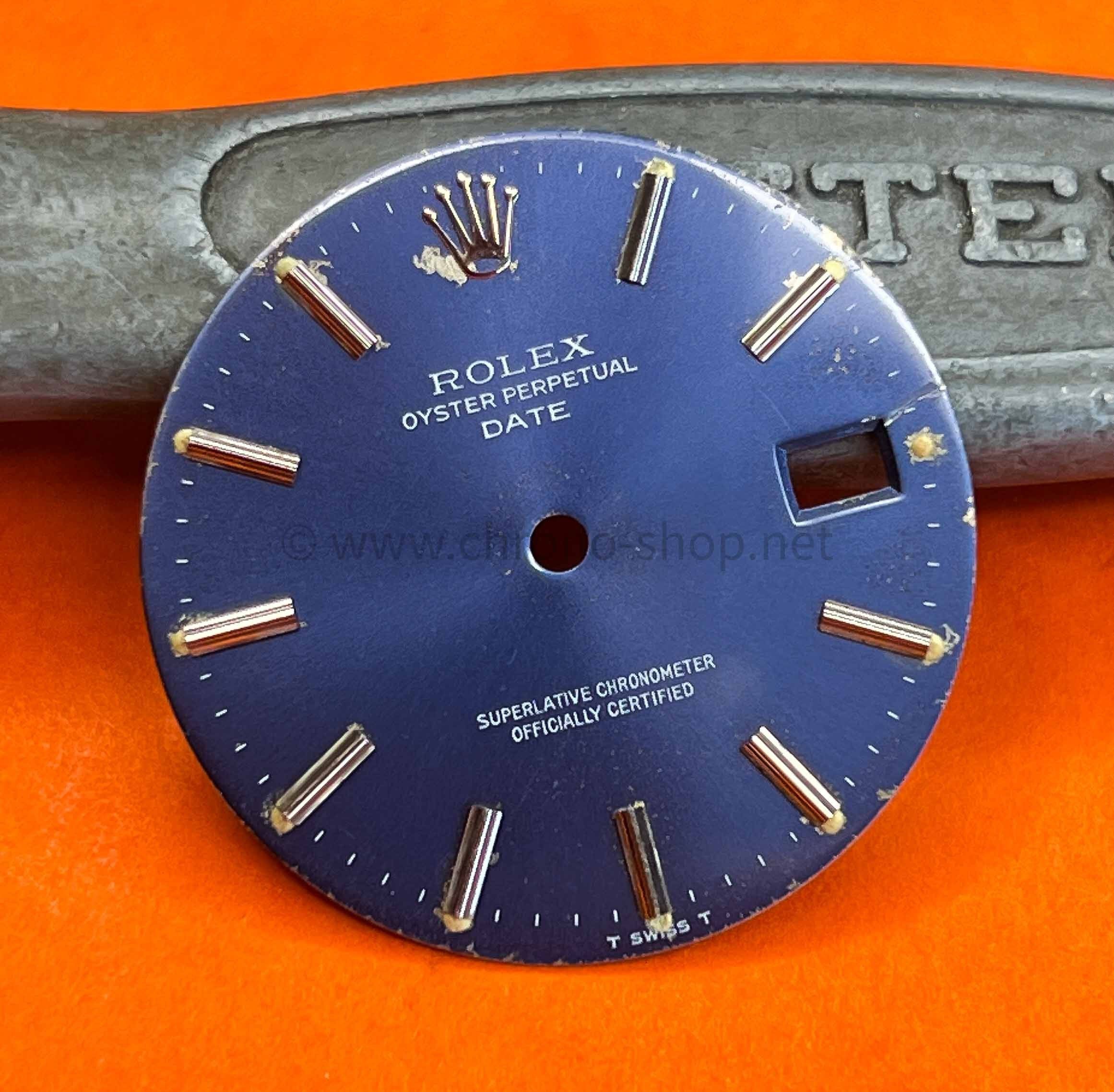 ROLEX BLUE COLOR WATCH DIAL OYSTER PERPETUAL DATE ref 1500, 1501, 1503 ...