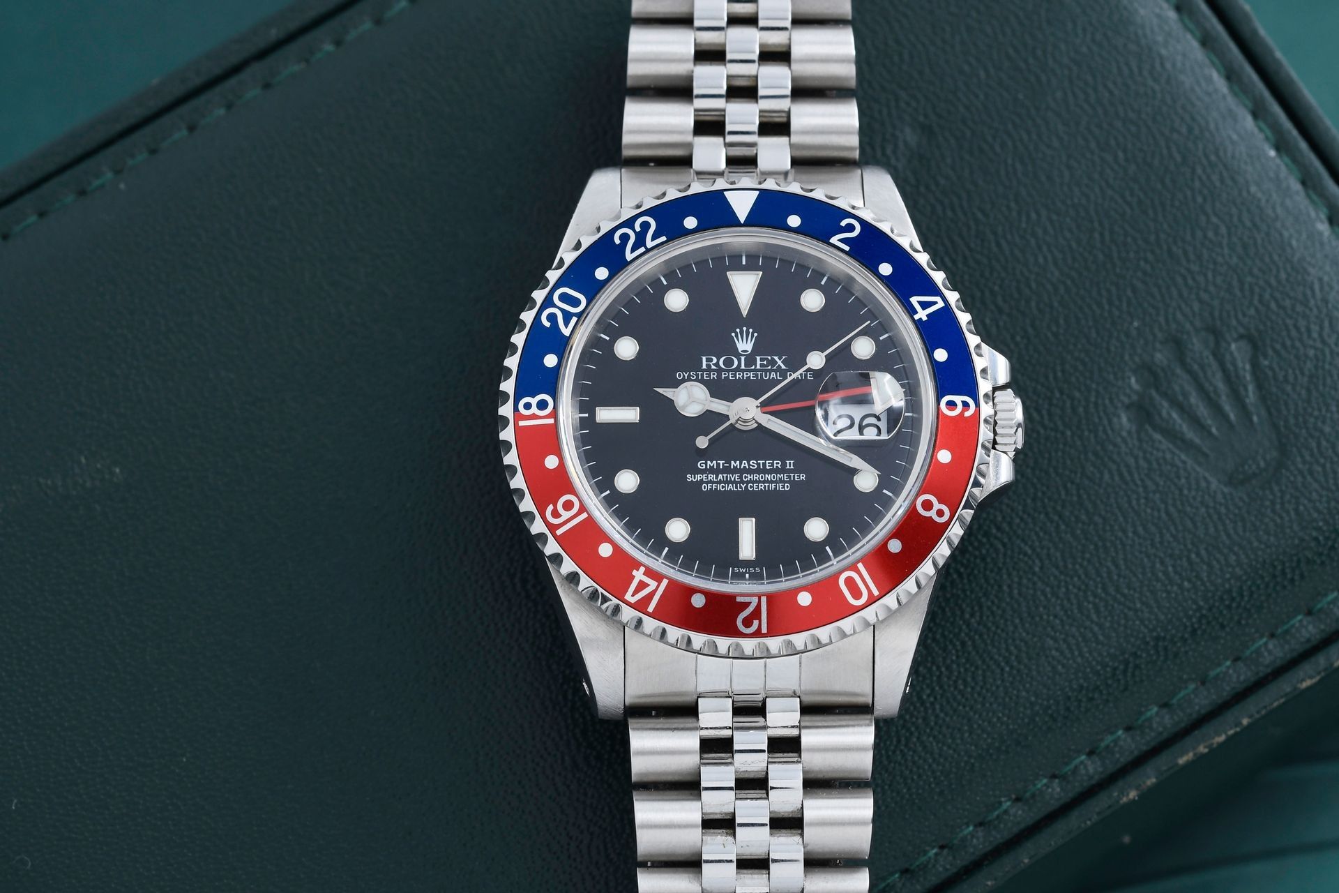 Rolex New Genuine GMT-Master ll Set 18ct Gold White Hands 410-16700 ...