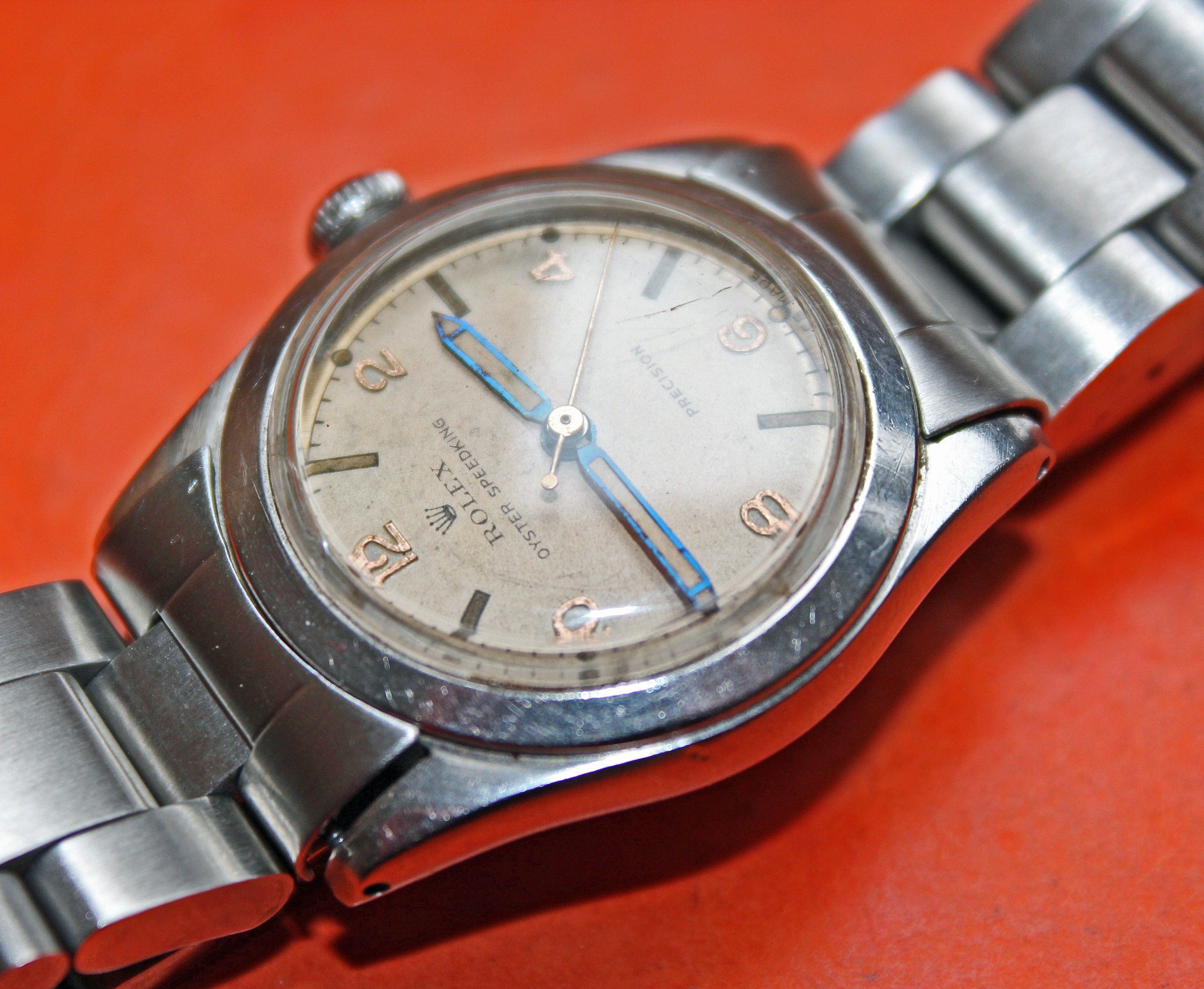 1958 ROLEX OYSTER SPEEDKING PRECISION 17 JEWELS SUPERBALANCE 2 ...