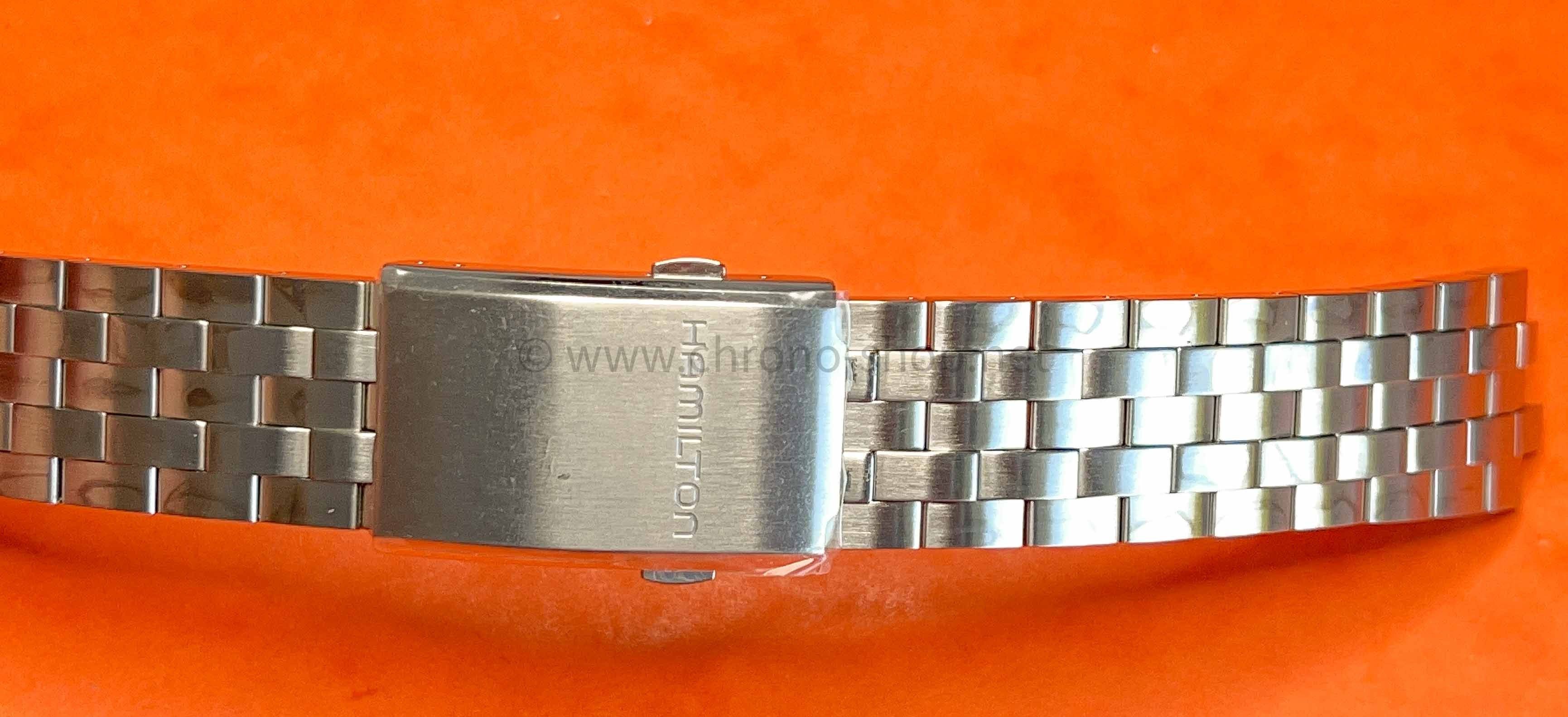 Hamilton Authentique bracelet acier 22mm ref H605 776.101 montres Khaki ...