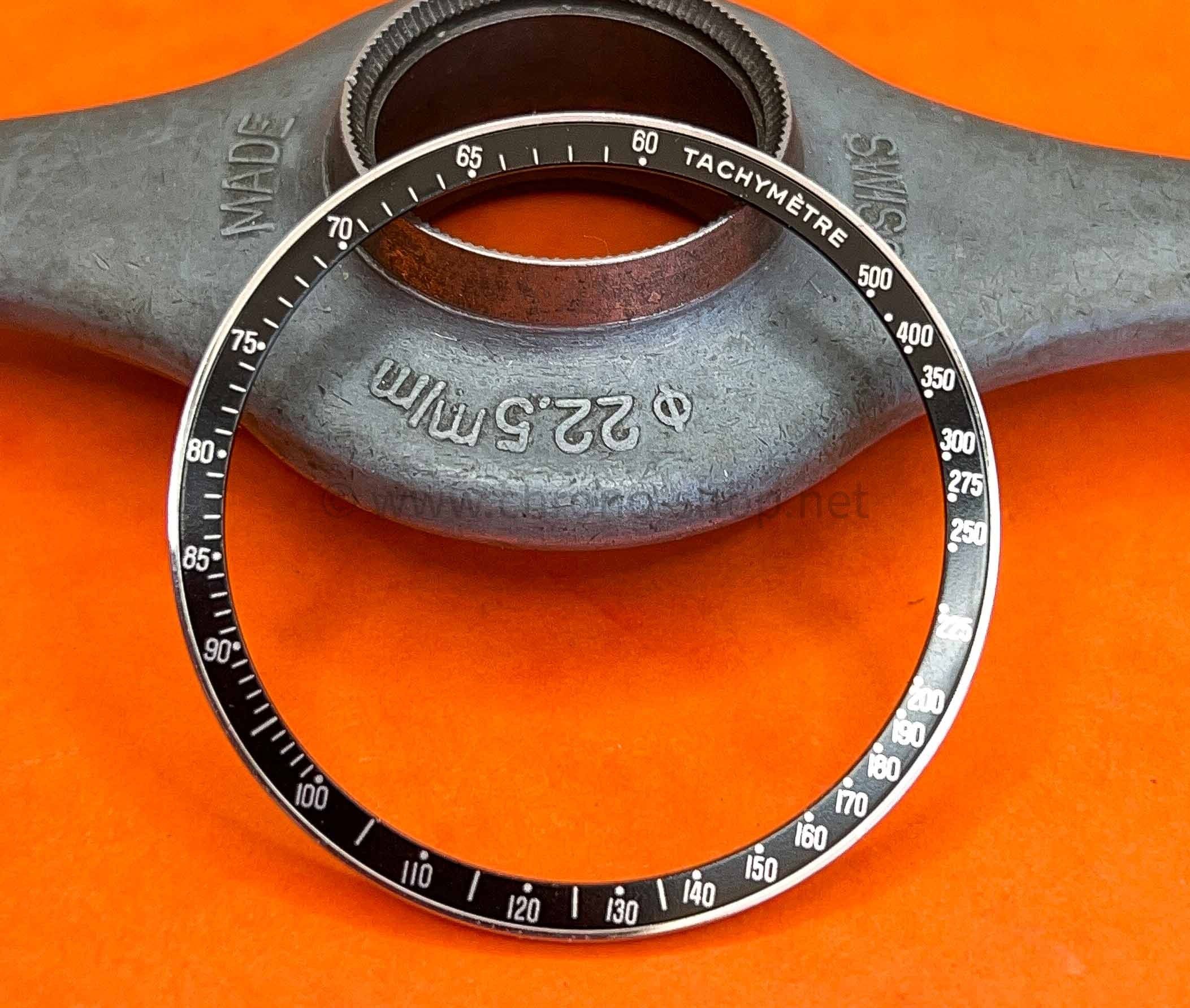 OMEGA VINTAGE 80's TACHYMETER BEZEL BLACK INSERT OMEGA SPEEDMASTER MOONWATCH 105.003,105.012,145 ...
