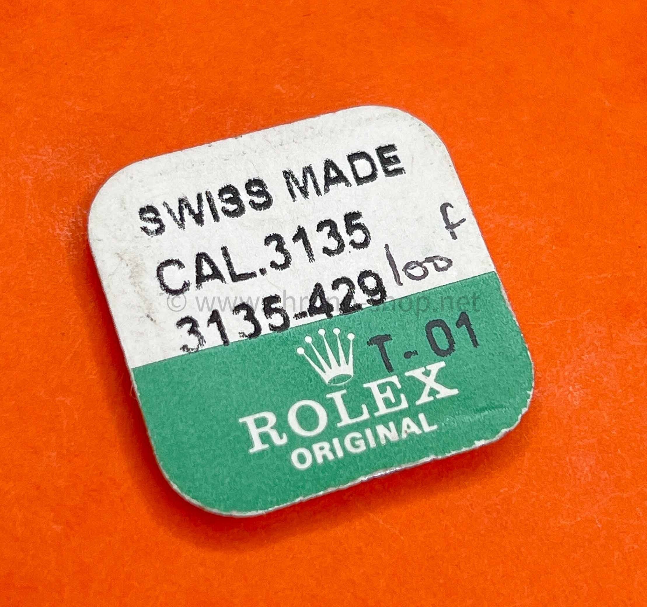 Rolex New Authentic Watch spare furniture Rolex 3135-429 Balance Staff ...