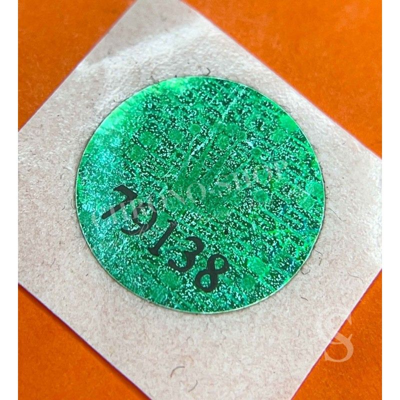 Rolex Rare 90's 2000's Watch caseback 18mm Hologram Sticker Decal green ...