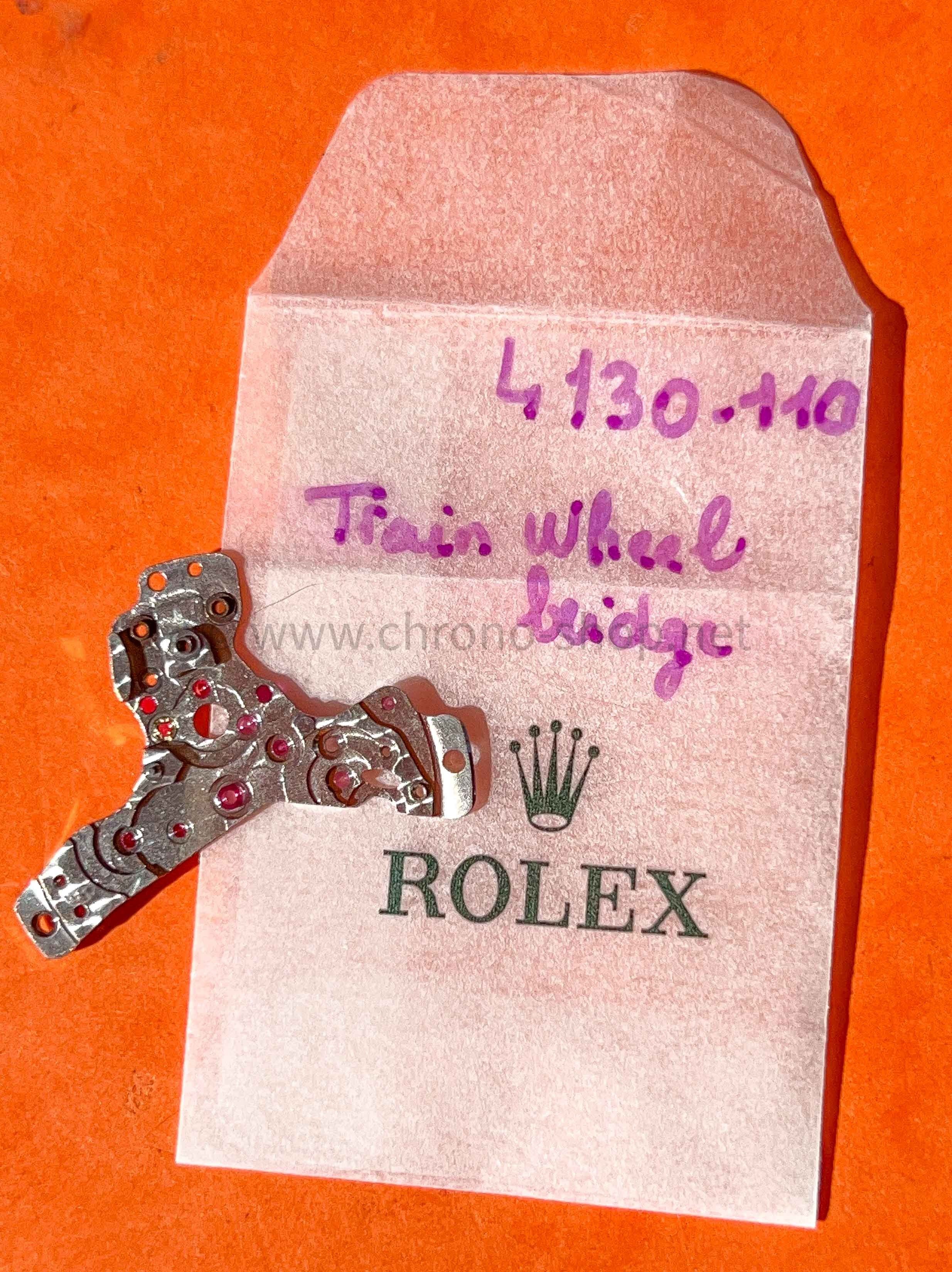 Rolex Daytona 4130-110 Train Wheel Bridge Mounted Movement 4130 Genuine Parts