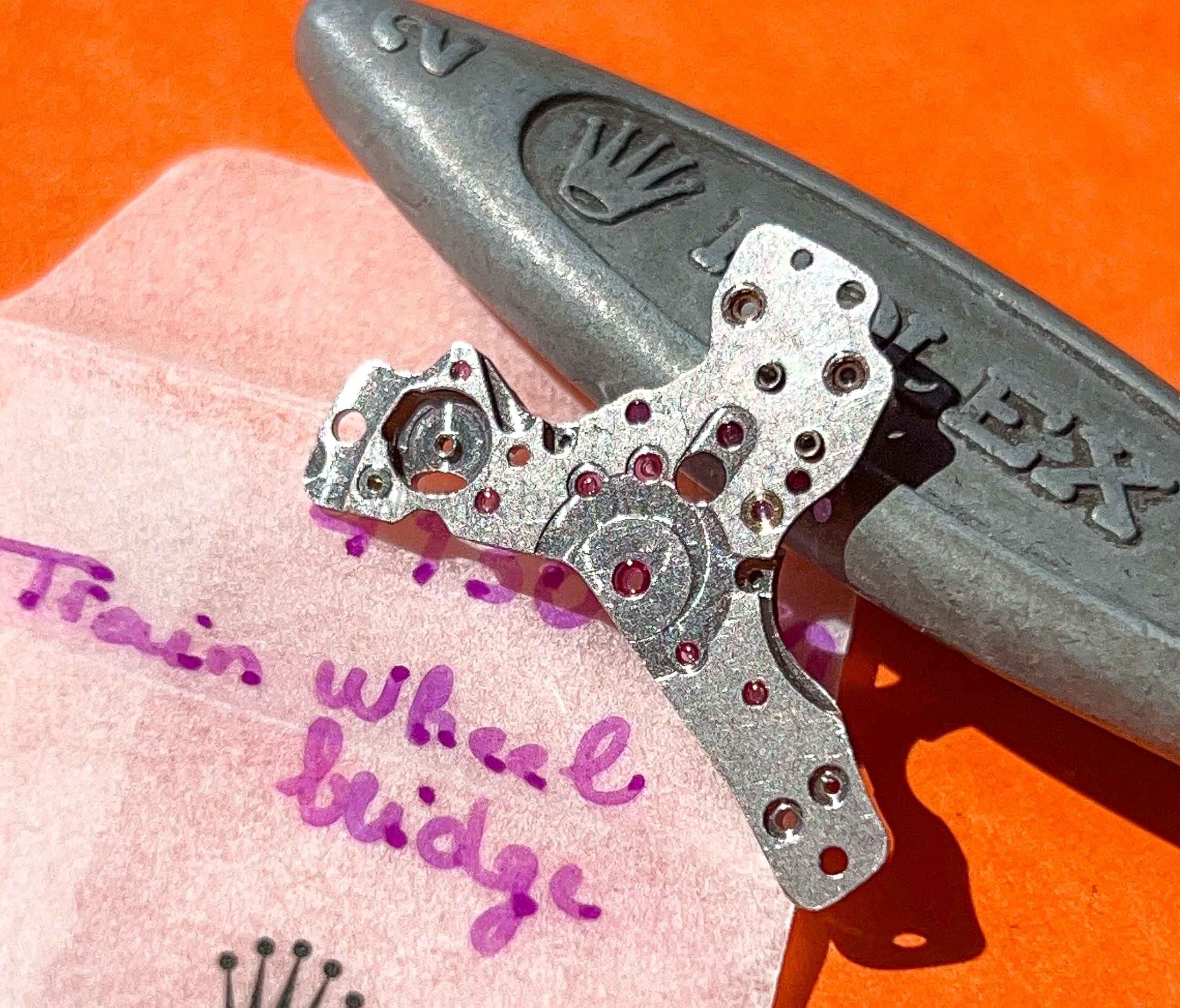Rolex Daytona 4130-110 Train Wheel Bridge Mounted Movement 4130 Genuine ...
