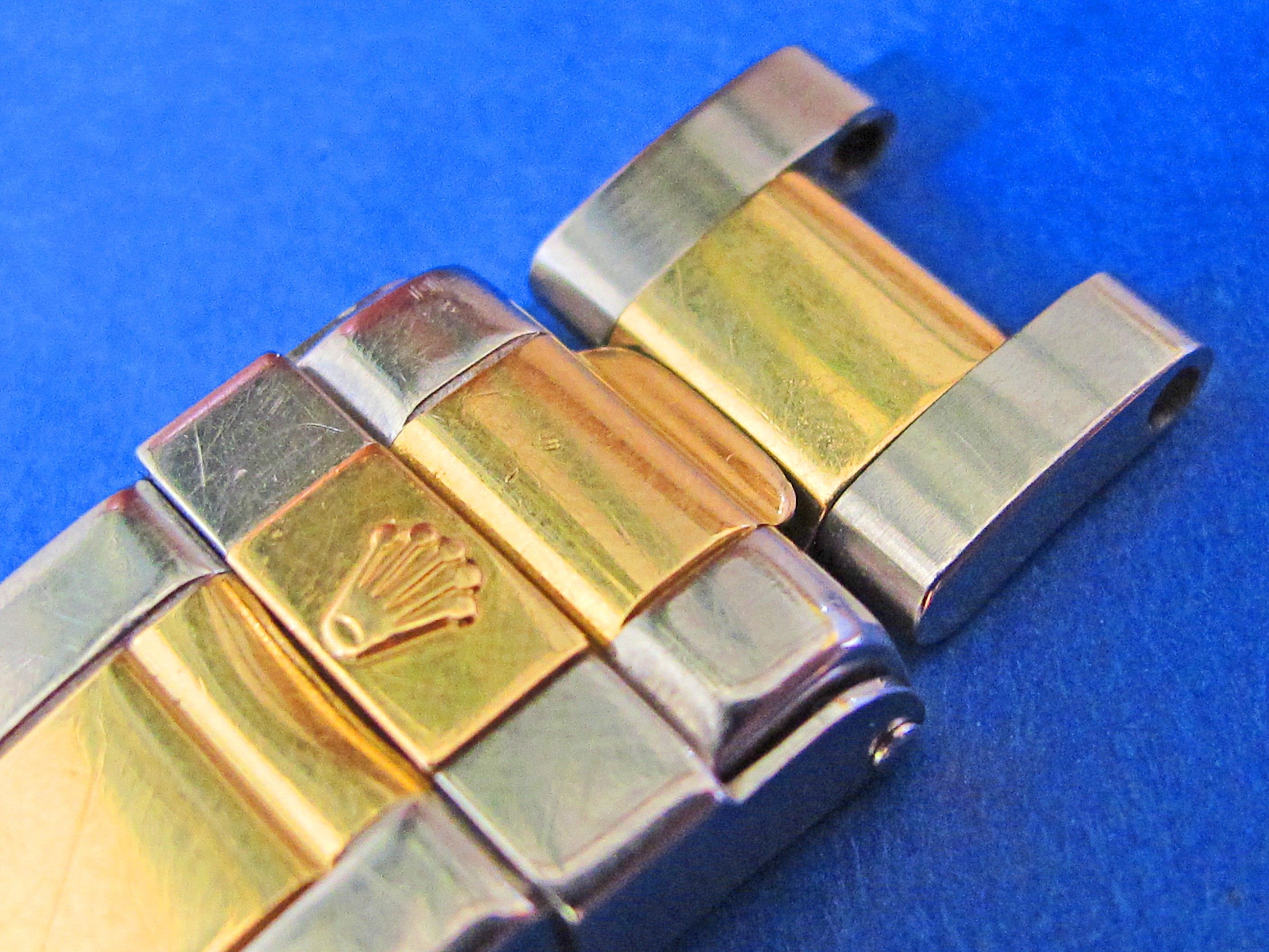 ROLEX YACHMASTER 78753 CLASP GOLD/SSTEEL