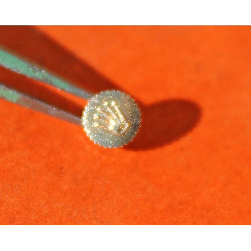 Rare 50's Gold ROLEX Dust Proof Winding Crown, NEW Old Stock