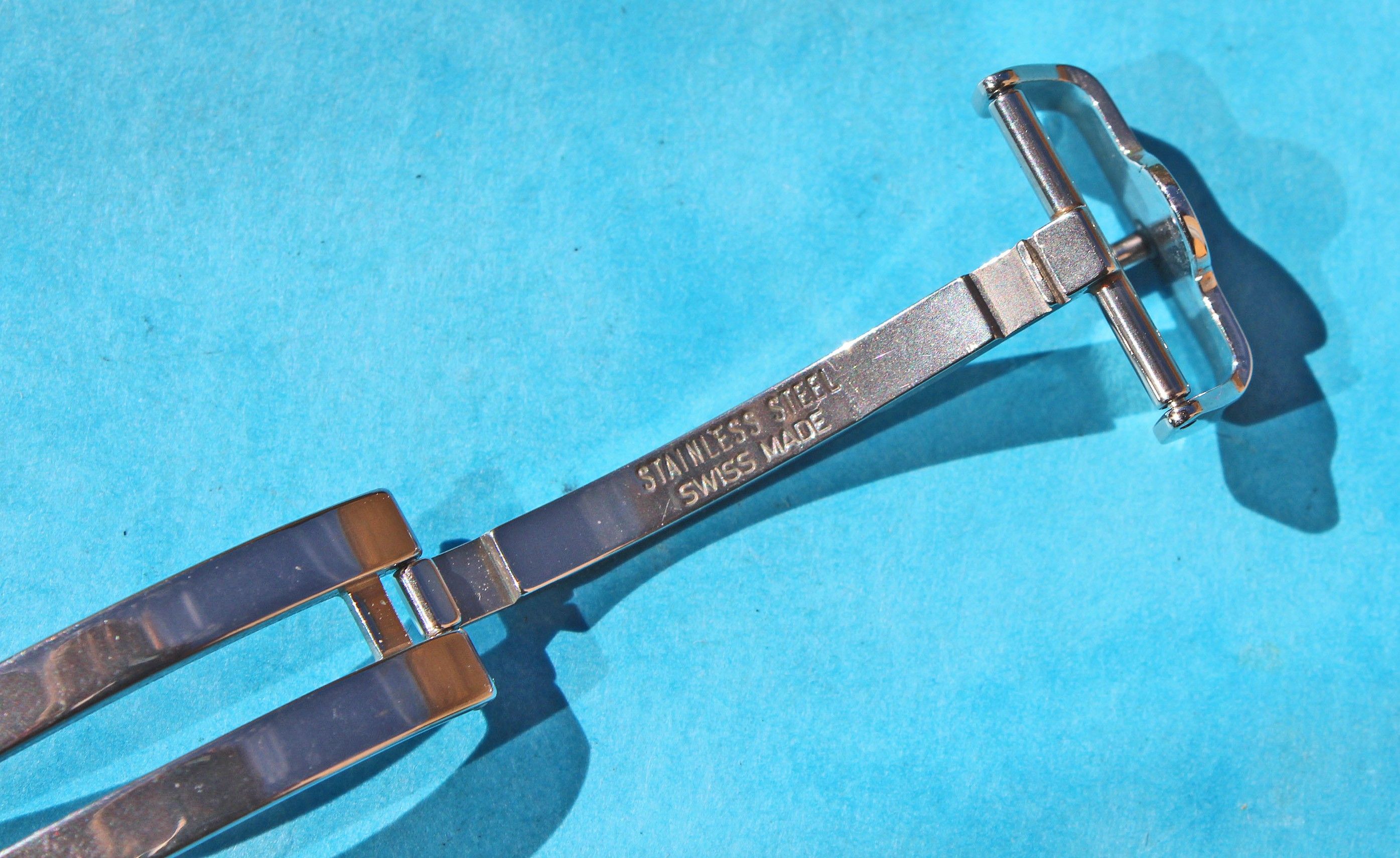 TUDOR Rare stainless steel deployment buckle clasp leather, rubber ...