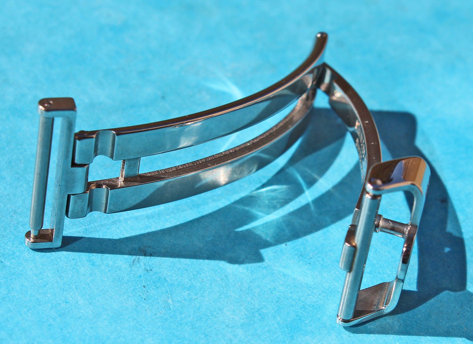 TUDOR Rare stainless steel deployment buckle clasp leather, rubber ...