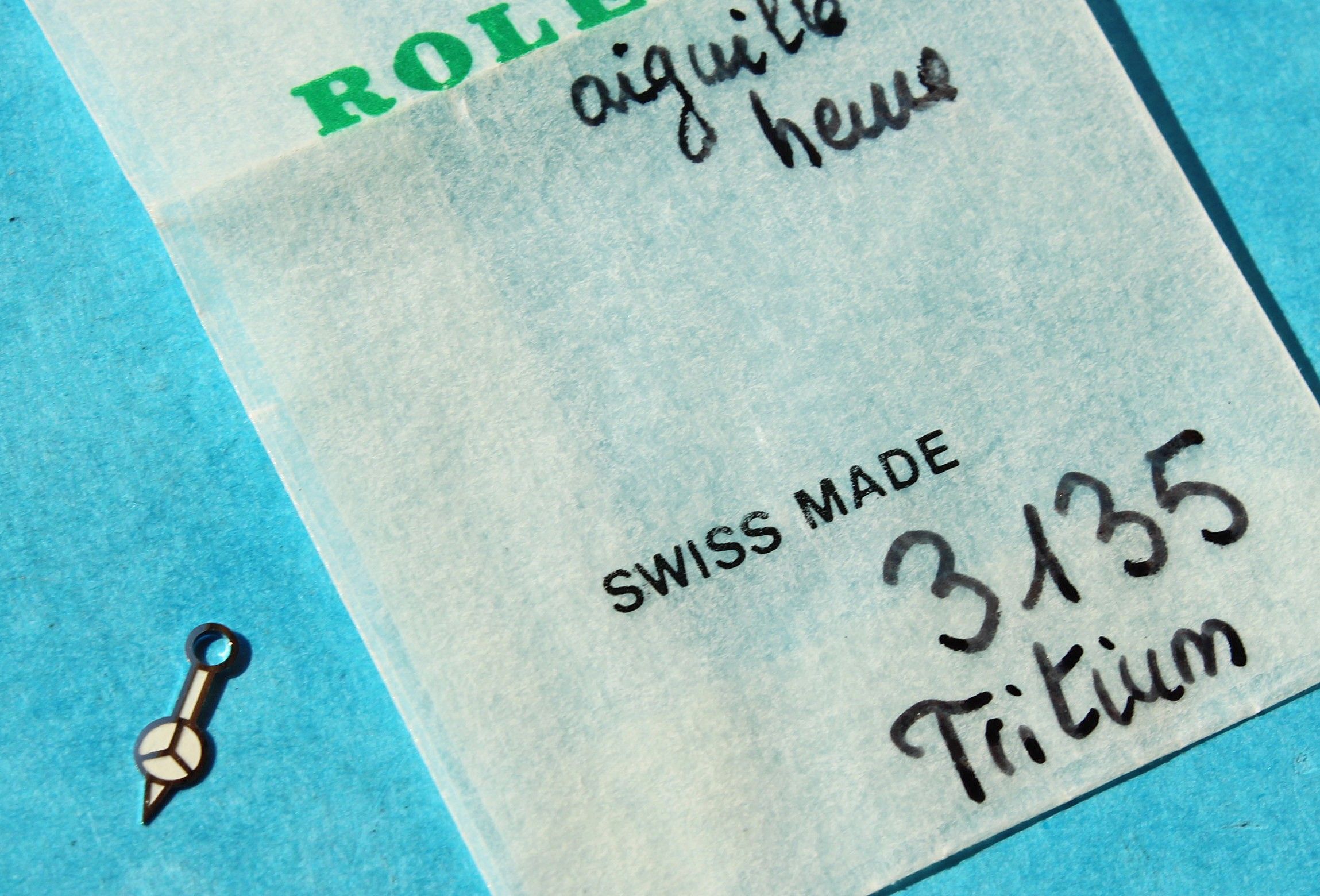 Original 80-90's Rolex Hour Hand 3035, 3135 Submariner date TRITIUM for ...