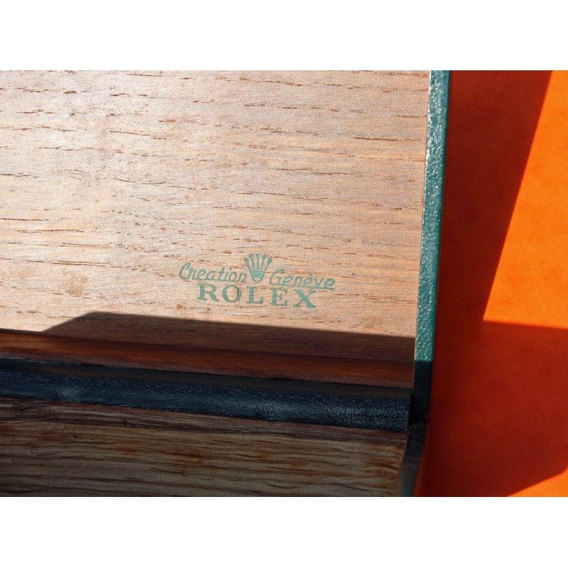 Rolex Green Leather Watch Box Storage Applied crown Rolex box 67.00.03 ...