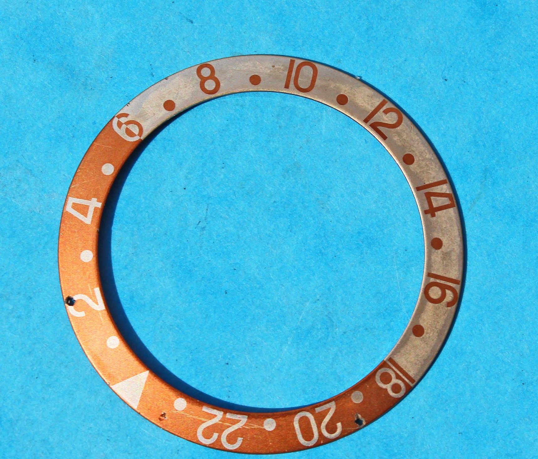 VINTAGE ROLEX FADED INSERT GMT MASTER 16753, 16758, 1675/3, 1675/8 Rootbeer