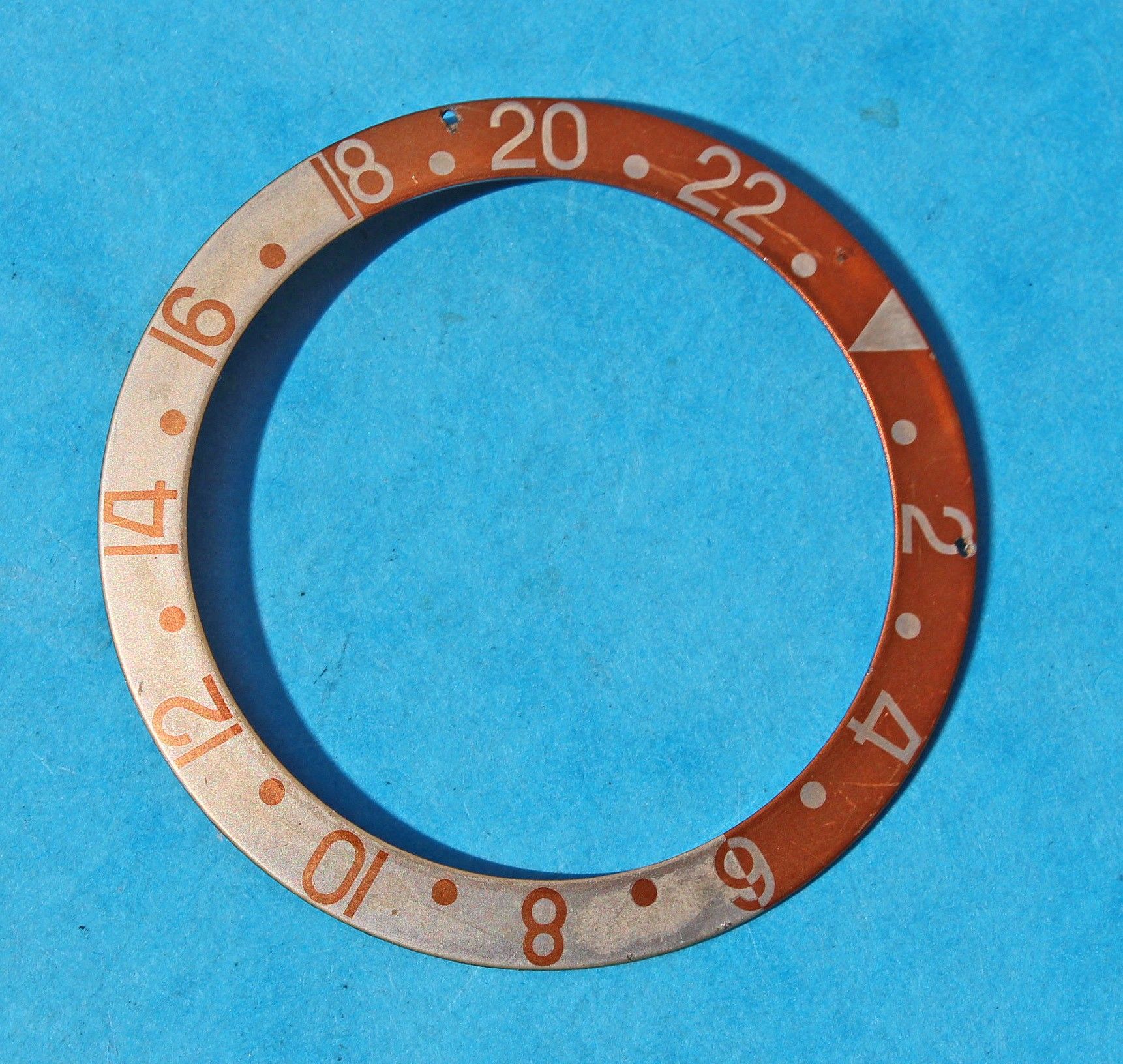 VINTAGE ROLEX FADED INSERT GMT MASTER 16753, 16758, 1675/3, 1675/8 Rootbeer