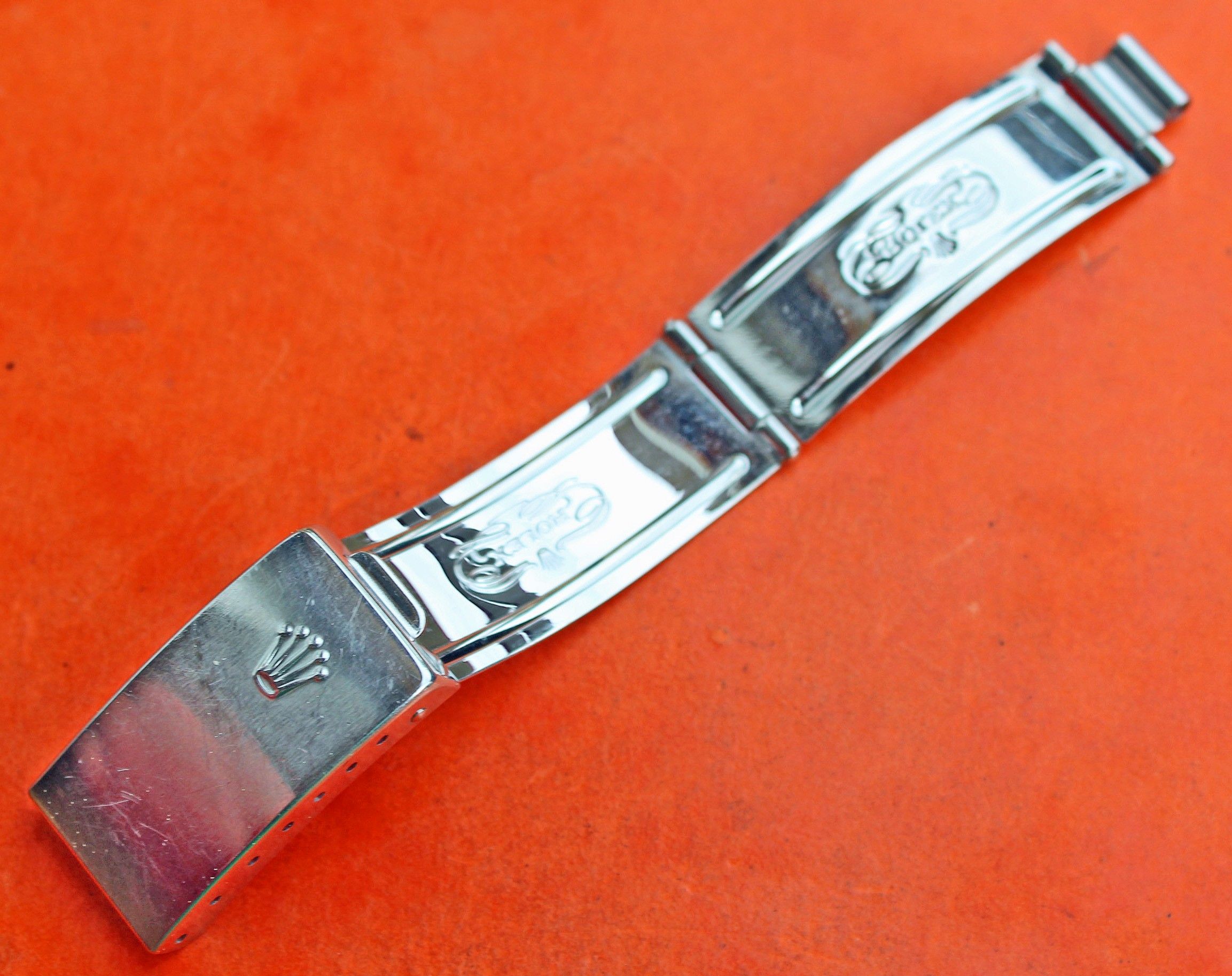 Vintage 90's ROLEX Clasp deployant buckle Oyster Steel Watch Band Ref ...