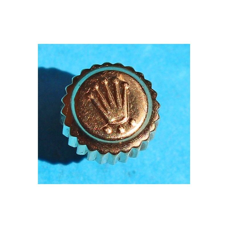 ROLEX original gold color crown triple lock 703 Watch Crown Part ...