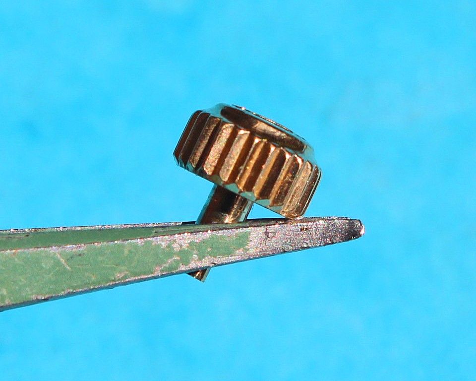 ROLEX original gold color crown triple lock 703 Watch Crown Part ...