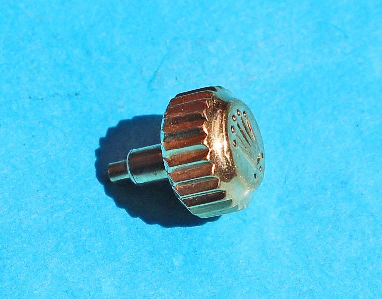 ROLEX original gold color crown triple lock 703 Watch Crown Part ...