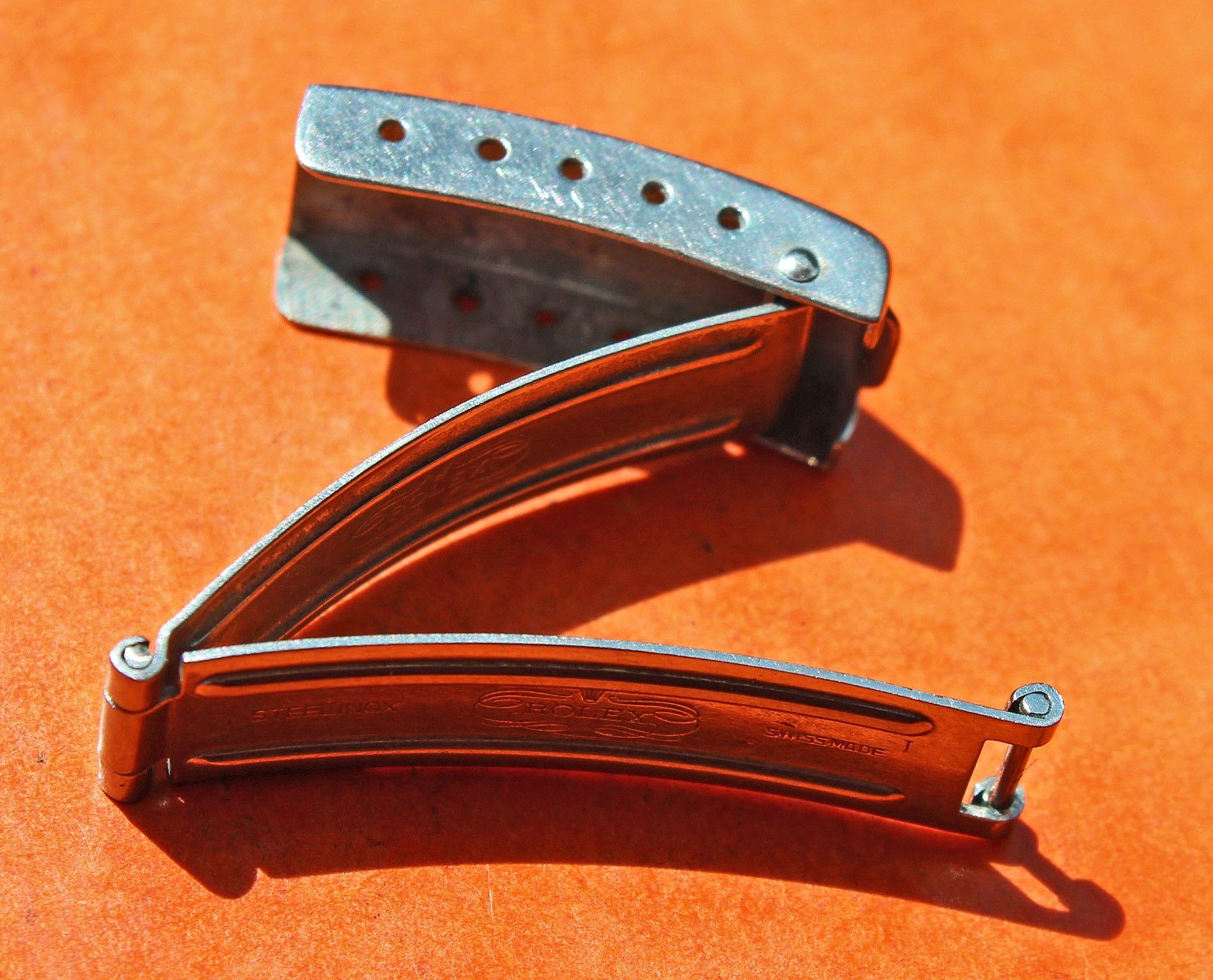 Circa 1984 Ladies Stainless Steel Rolex Oyster Watch Buckle Clasp 9mm ...