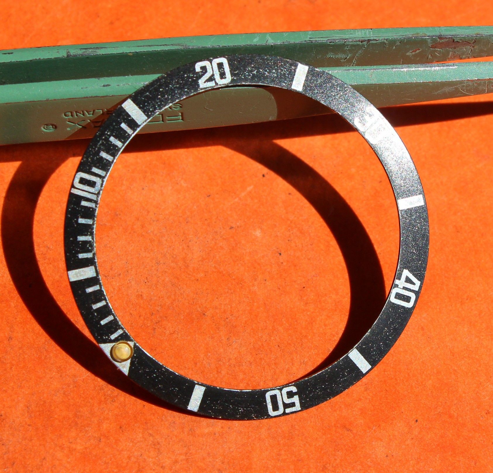 ORIGINAL & Vintage ROLEX SUBMARINER FADED FAT FRONT BEZEL INSERT 5513 ...