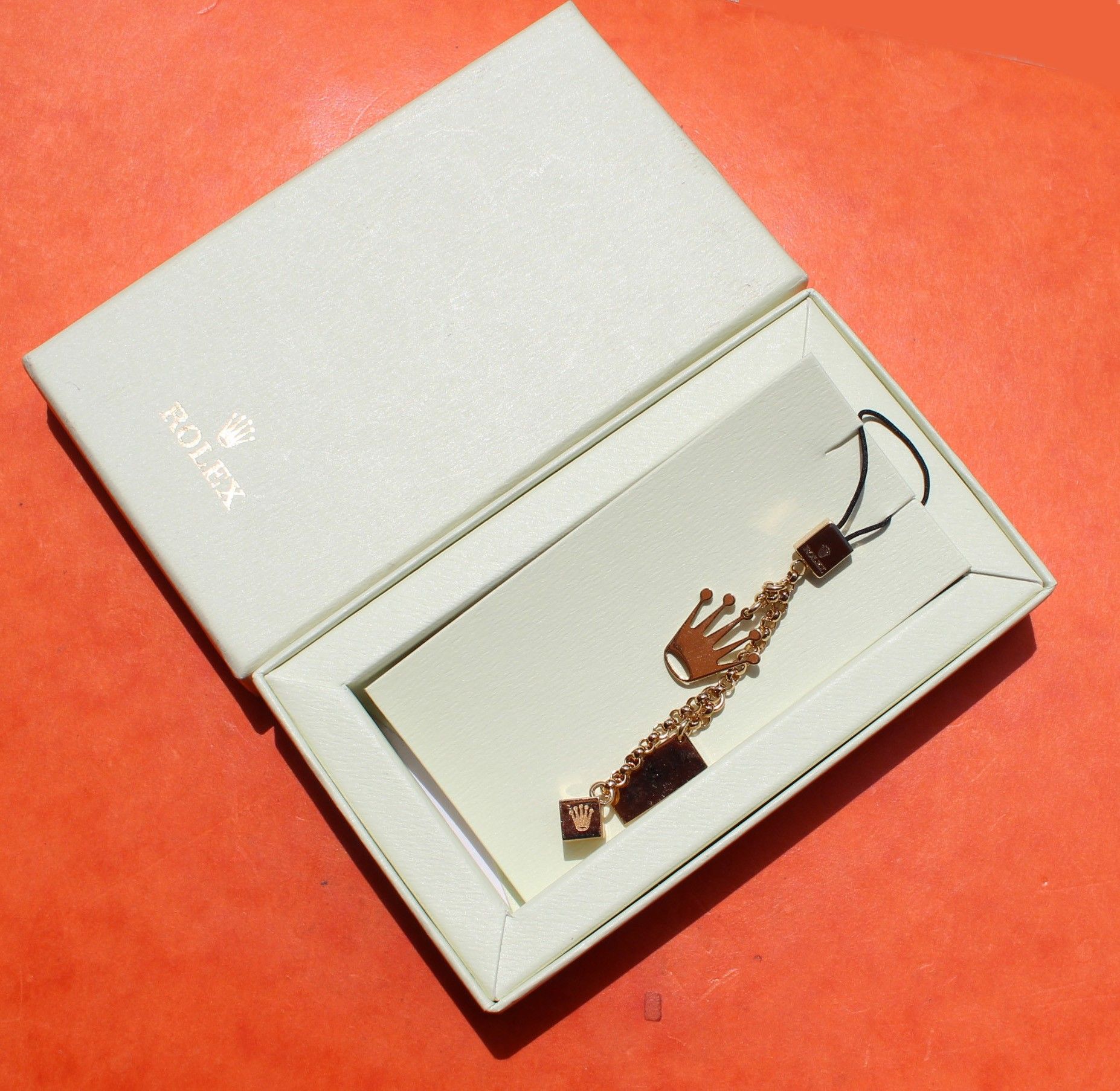 ROLEX RARE PENDENTIF COURONNE, CUBE / ACCESSOIRES COULEUR OR??? ?