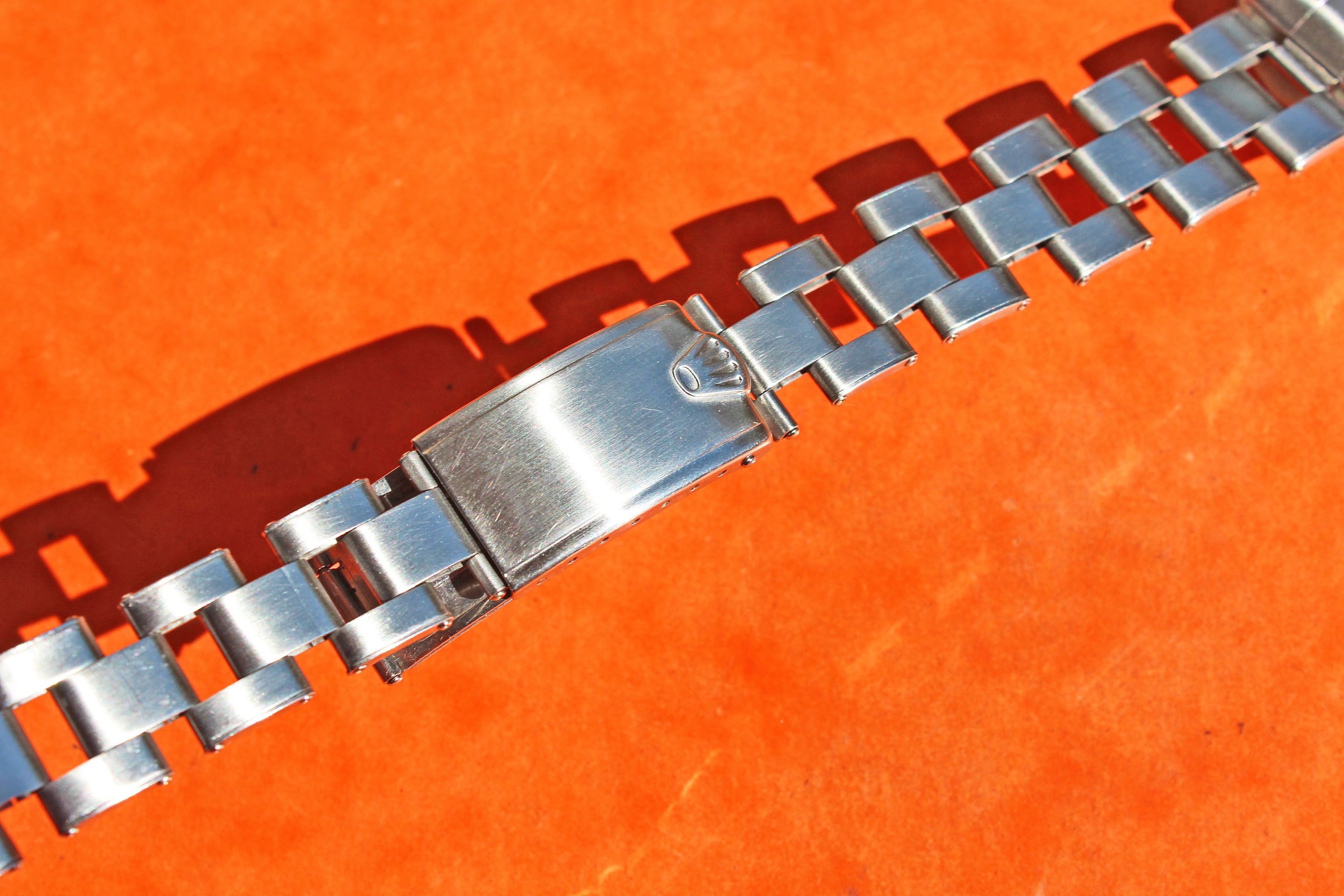 ??ROLEX VINTAGE C.I 1970 BRACELET EXTENSIBLE RIVETS US 20mm SUBMARINER ...
