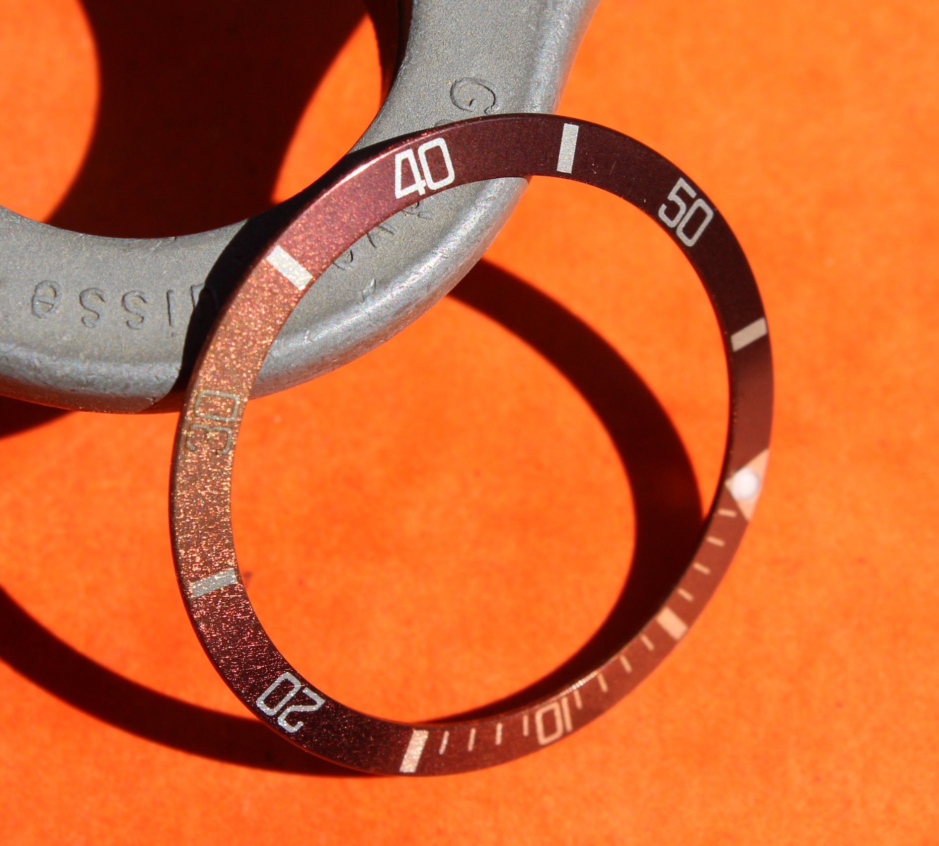 RARE ROLEX GILT SUBMARINER INSERT DE LUNETTE 5512, 1665, 1680, 5513 ...