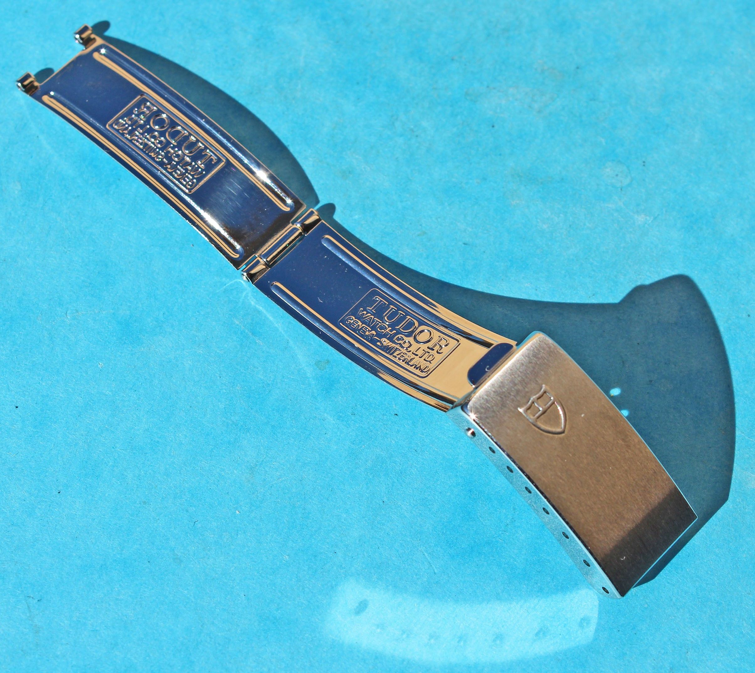 GENUINE TUDOR 7835 FOLDED DEPLOYANT CLASP WATCHES BANDS NEW FOR 19mm ...