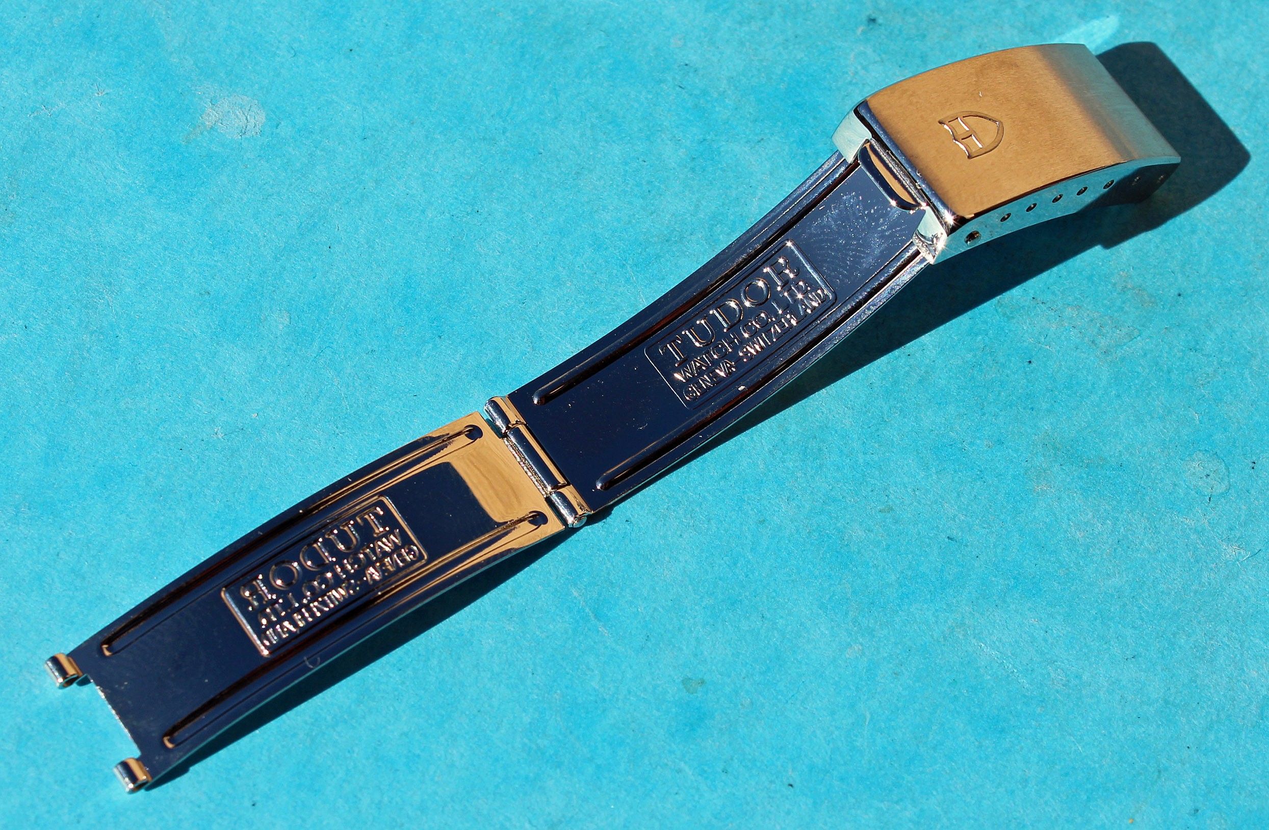 GENUINE TUDOR 7835 FOLDED DEPLOYANT CLASP WATCHES BANDS NEW FOR 19mm ...