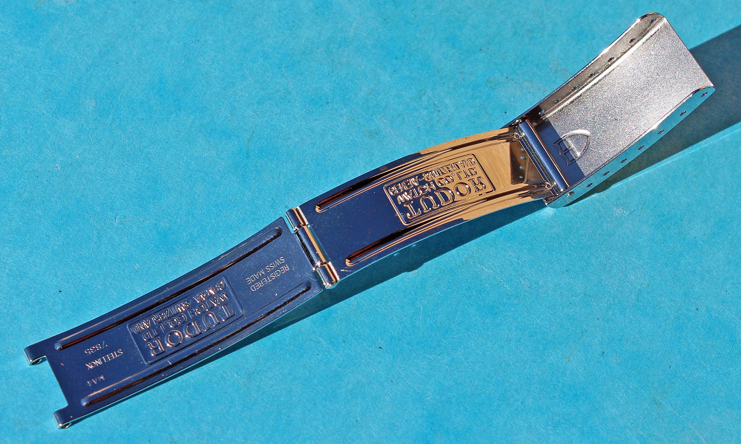 GENUINE TUDOR 7835 FOLDED DEPLOYANT CLASP WATCHES BANDS NEW FOR 19mm ...