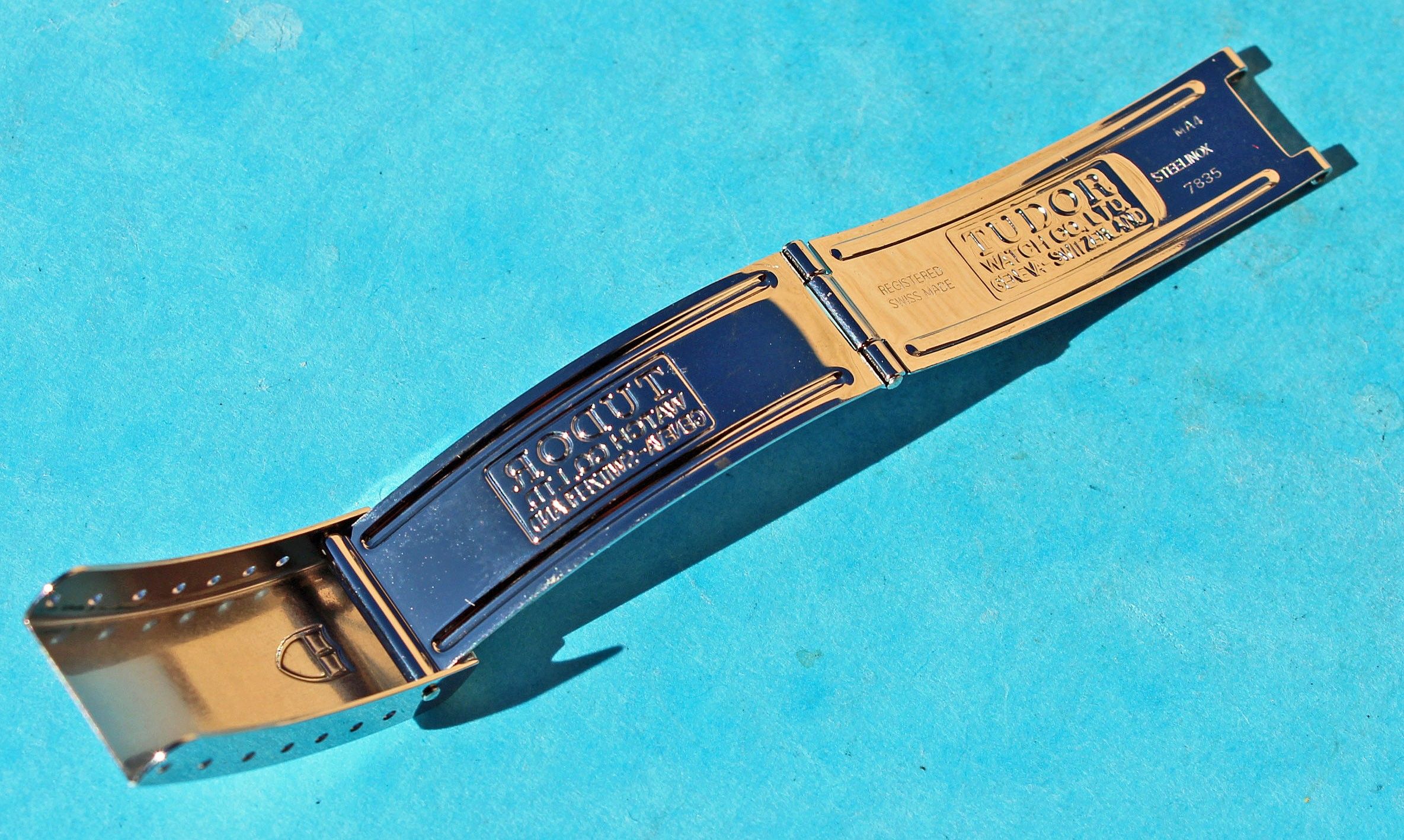 GENUINE TUDOR 7835 FOLDED DEPLOYANT CLASP WATCHES BANDS NEW FOR 19mm ...