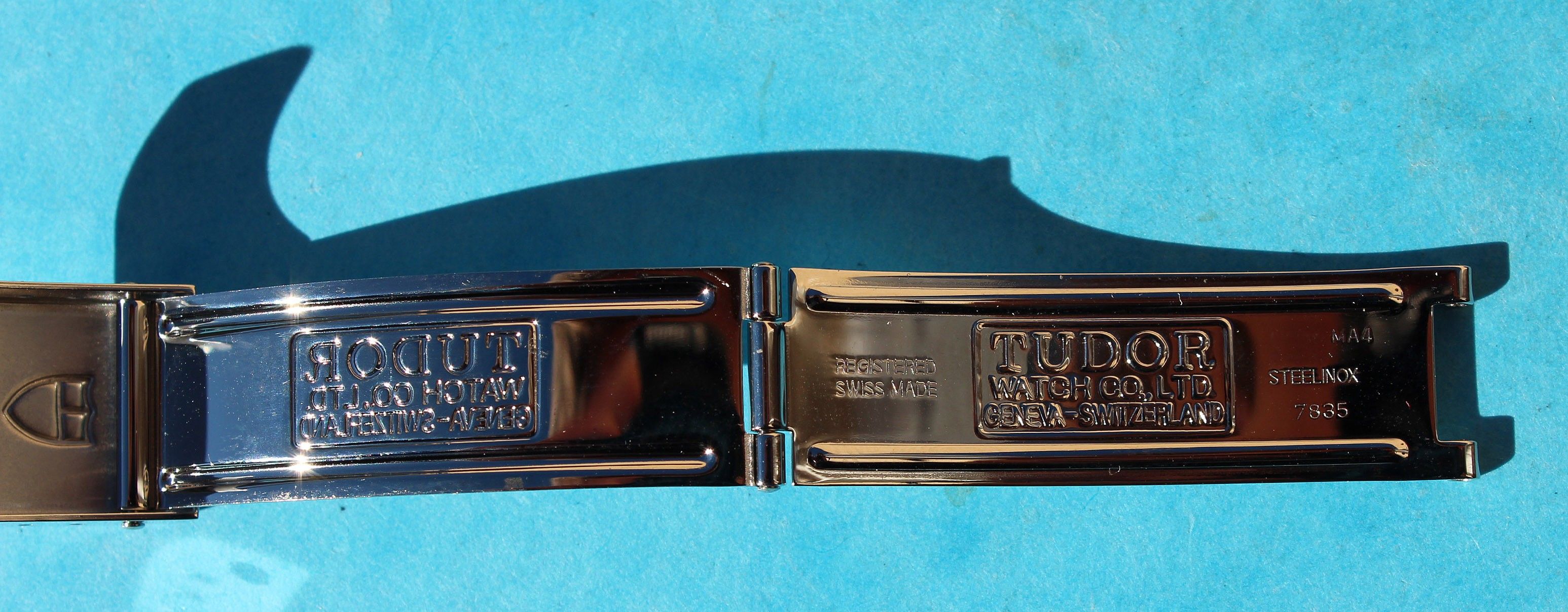 GENUINE TUDOR 7835 FOLDED DEPLOYANT CLASP WATCHES BANDS NEW FOR 19mm ...