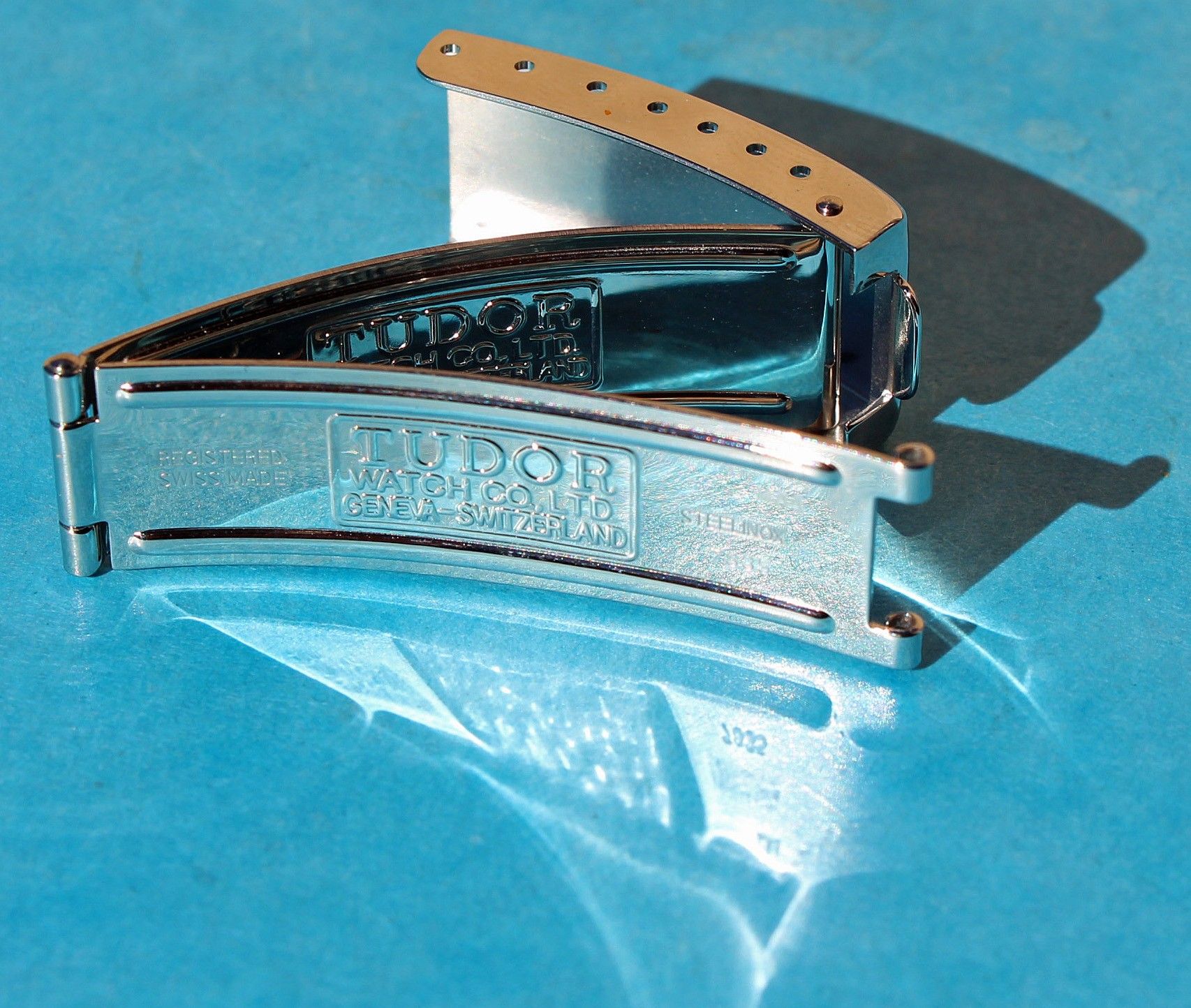 GENUINE TUDOR 7835 FOLDED DEPLOYANT CLASP WATCHES BANDS NEW FOR 19mm ...