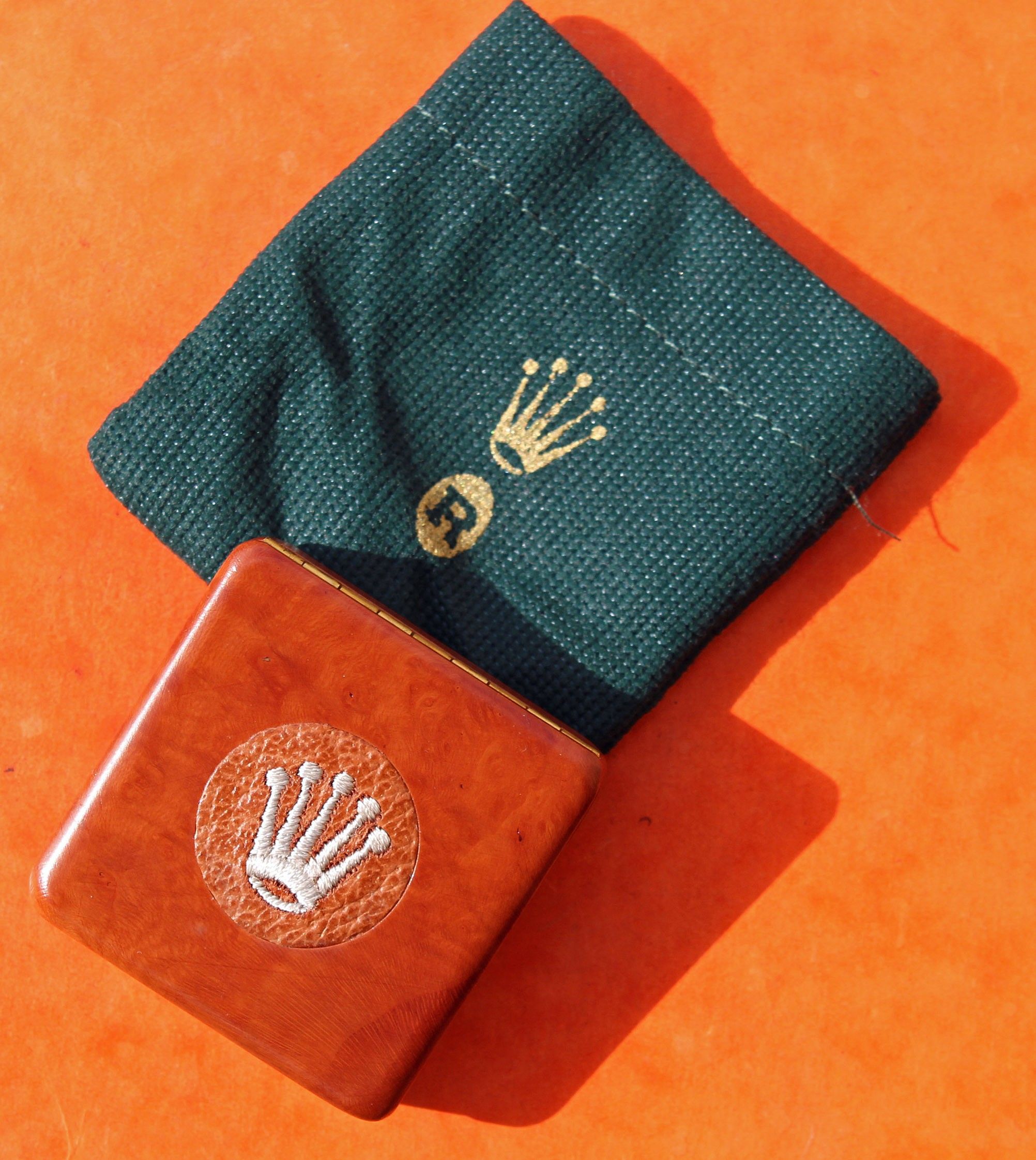 RARE AMAZING PRETTY COLLECTIBLE ROLEX PILL-BOX STORAGE WOODEN PARTS